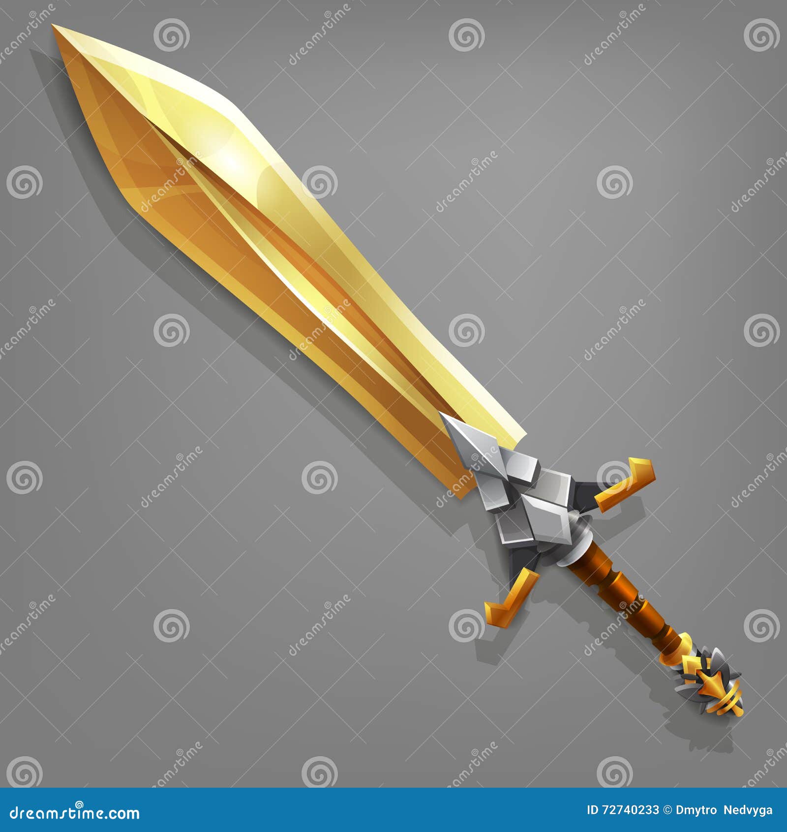 Game Sword Icon, Cartoon Style Vector Illustration | CartoonDealer.com ...