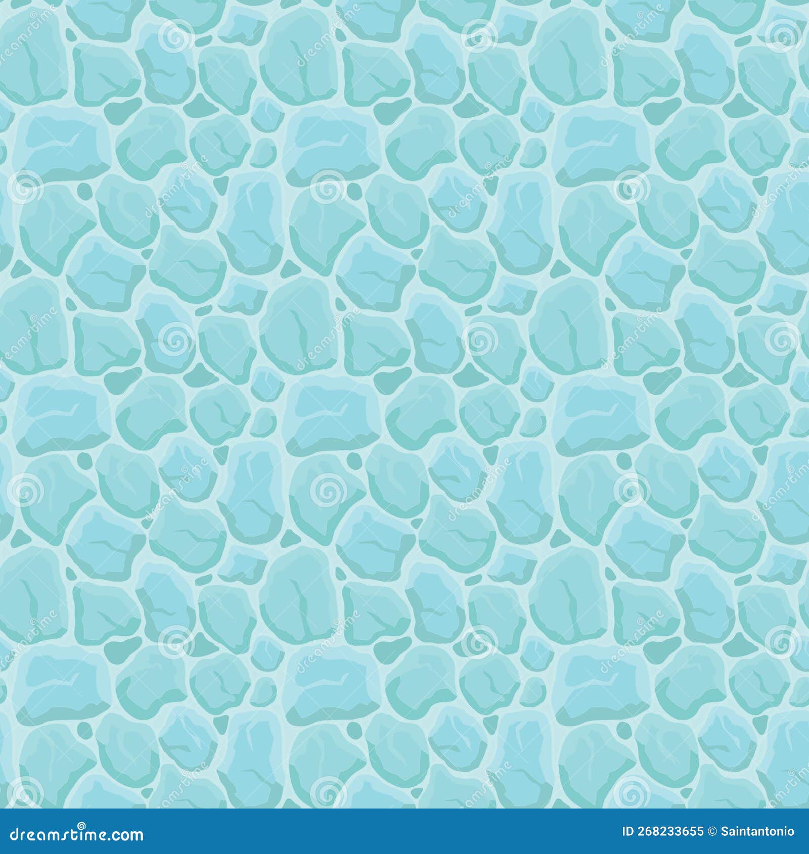 Cartoon Game Texture, Ice Surface Seamless Pattern. Game Asset Walls ...