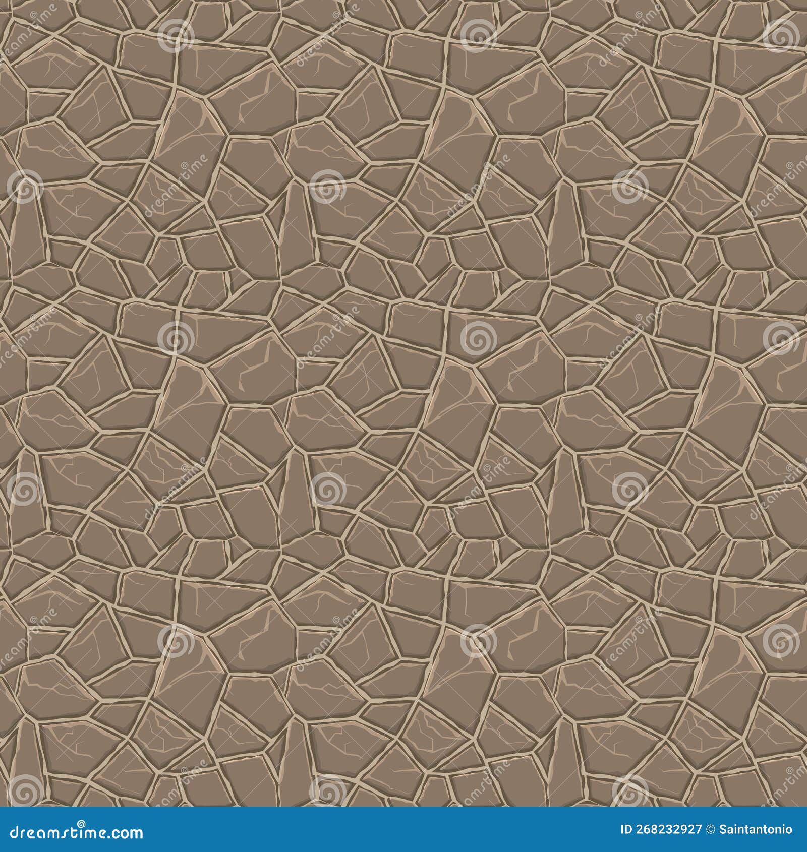 Cartoon Game Texture, Rocks, Dirt and Ground Surface Seamless Pattern ...