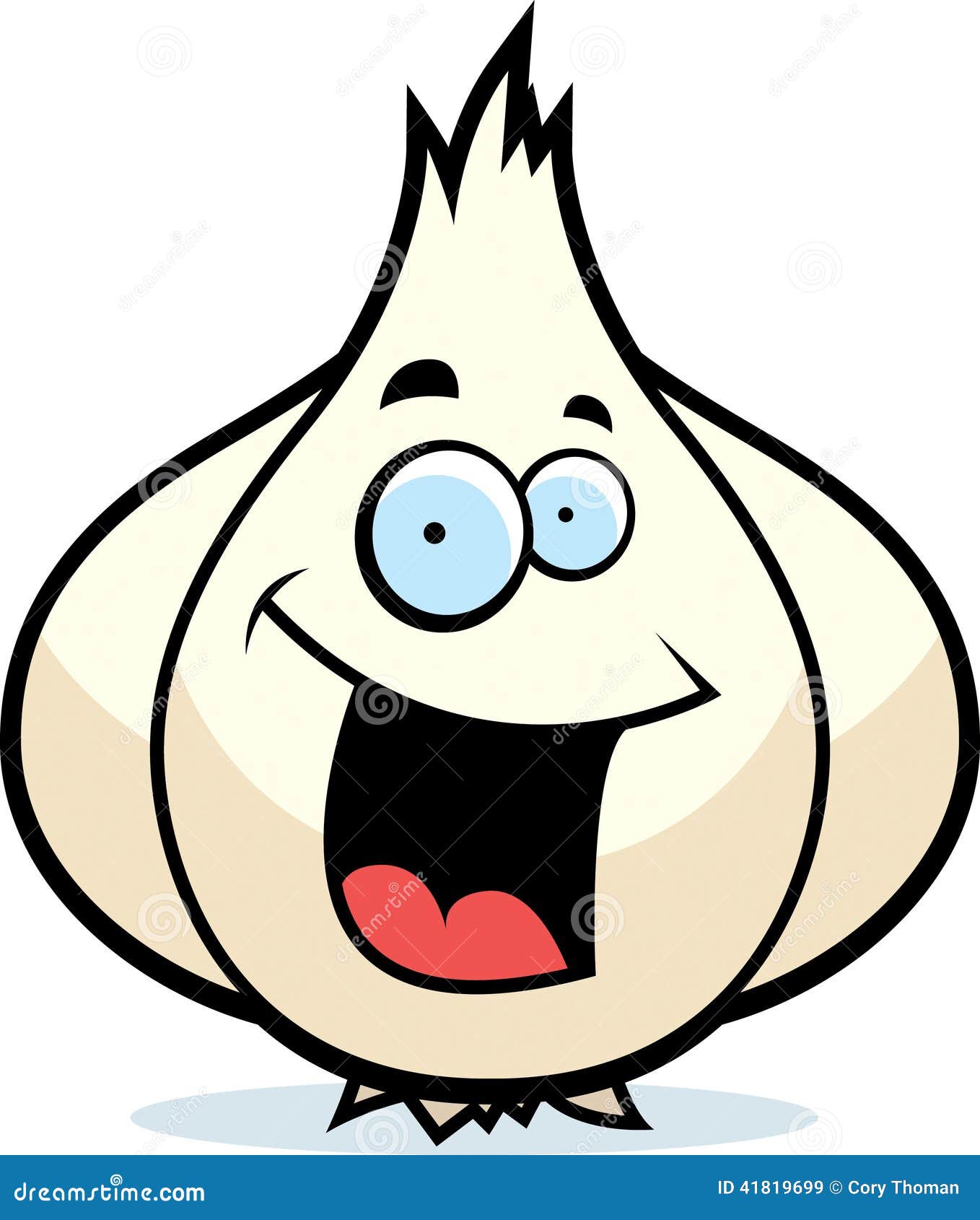 Cartoon Garlic Bulb stock vector. Illustration of food - 41819699
