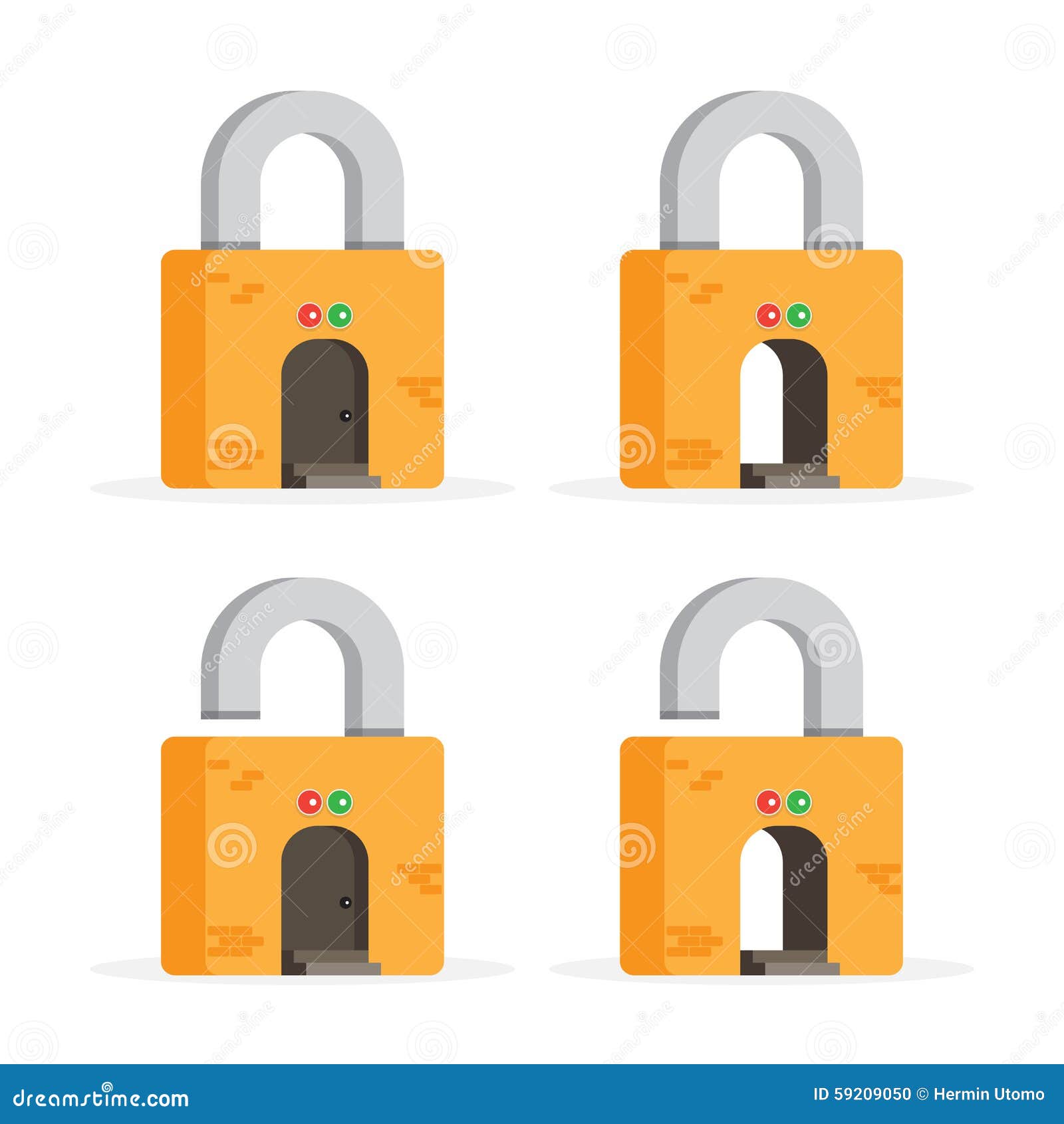 Cartoon Gateway Concept stock vector. Illustration of network - 59209050