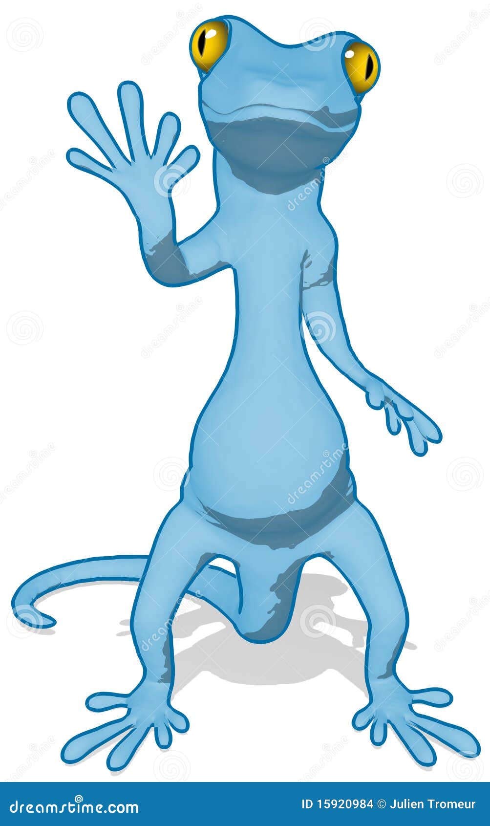 Cartoon gecko stock illustration. Illustration of beautiful - 15920984