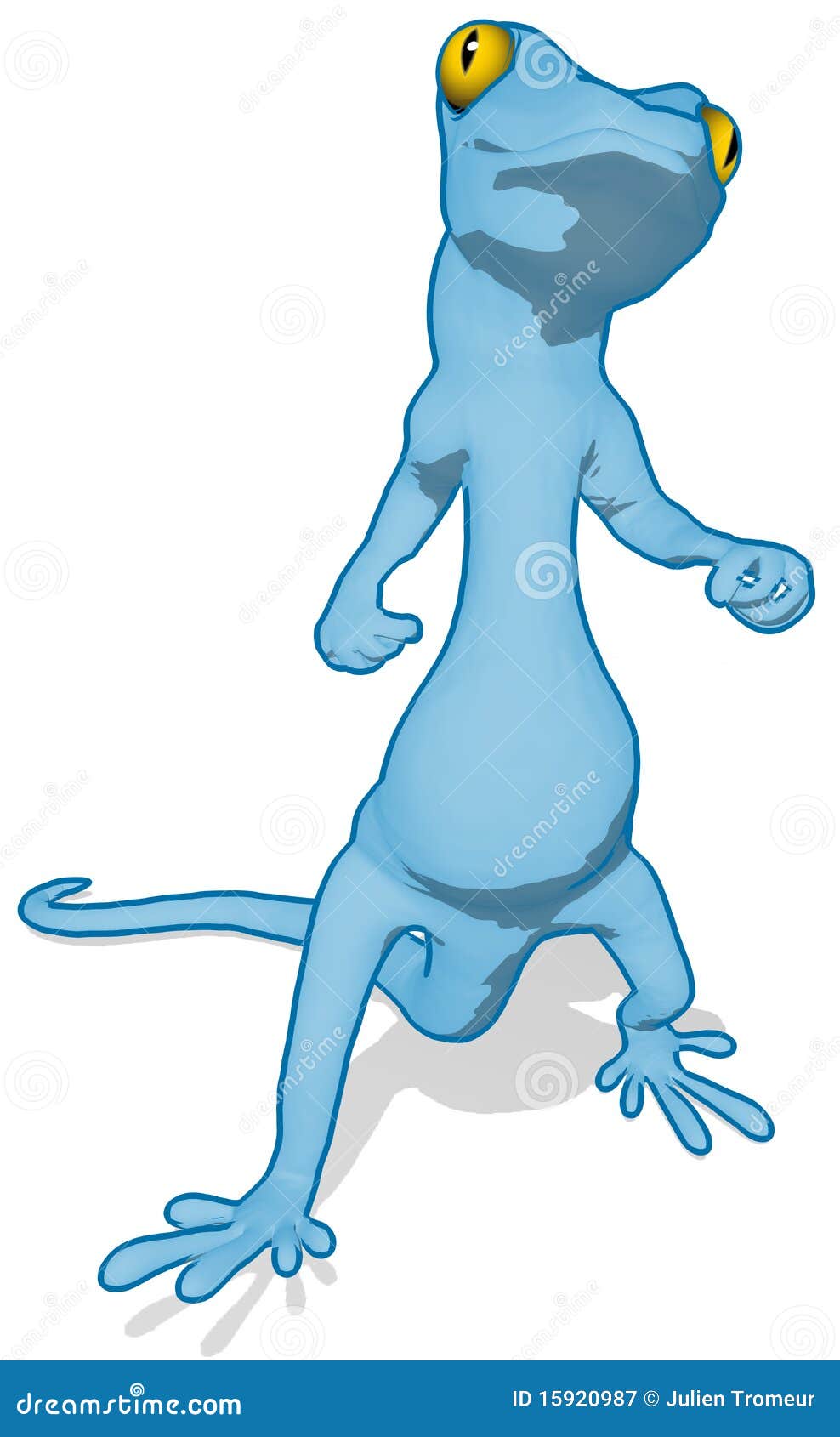 Cartoon gecko stock illustration. Illustration of blue - 15920987