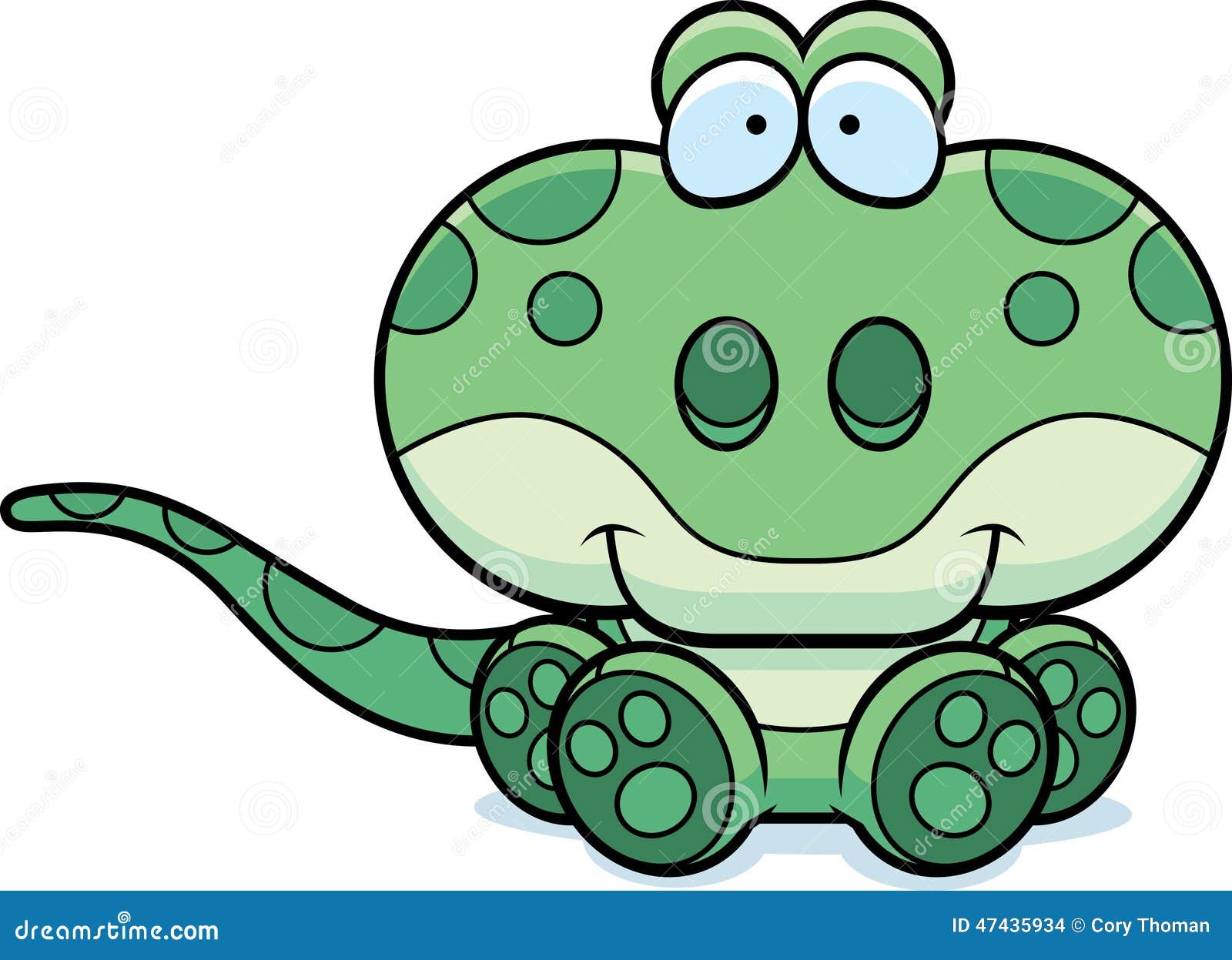 Cartoon Gecko Sitting stock vector. Illustration of animal - 47435934