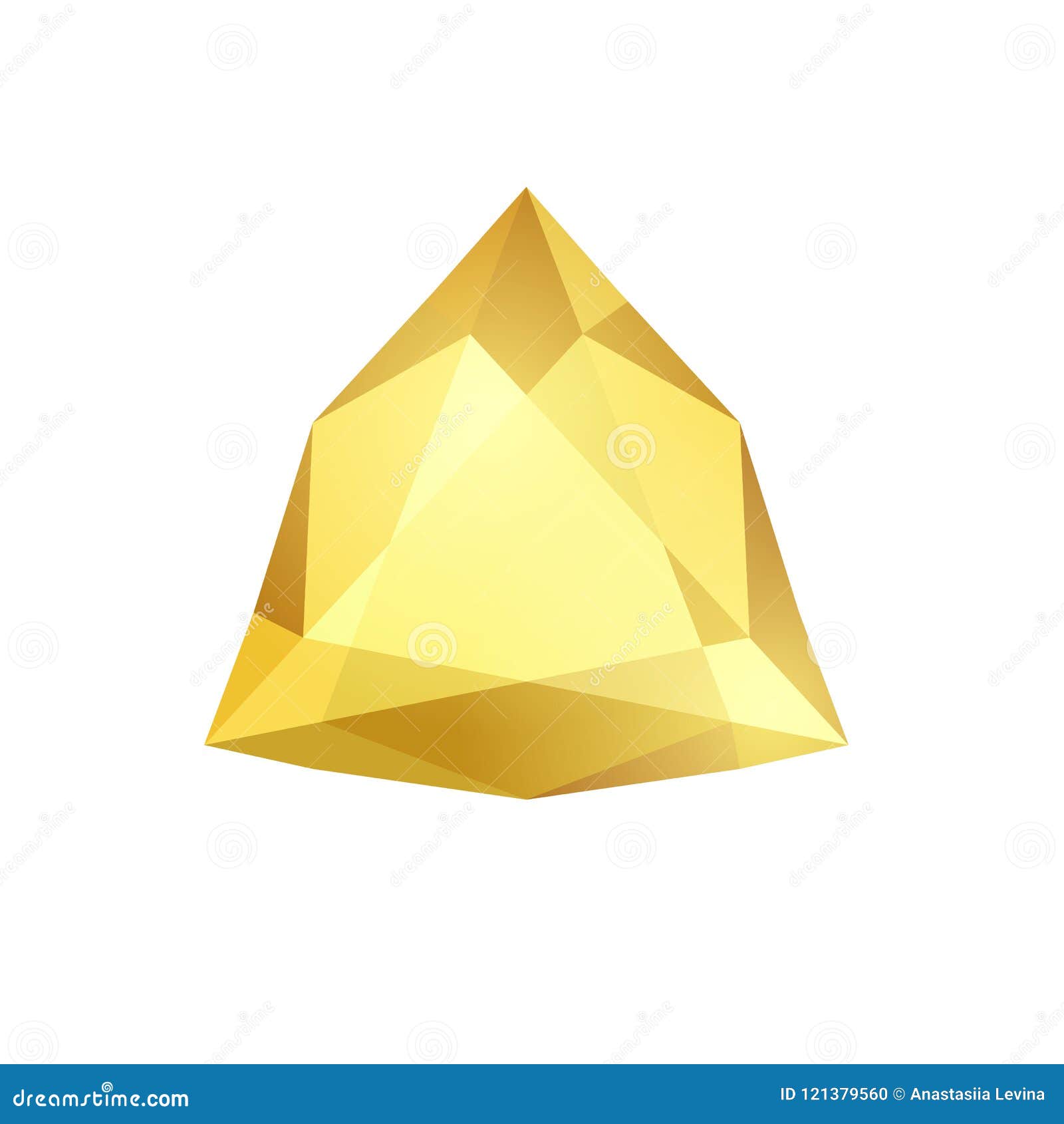 Cartoon gem icon stock vector. Illustration of isolated - 121379560