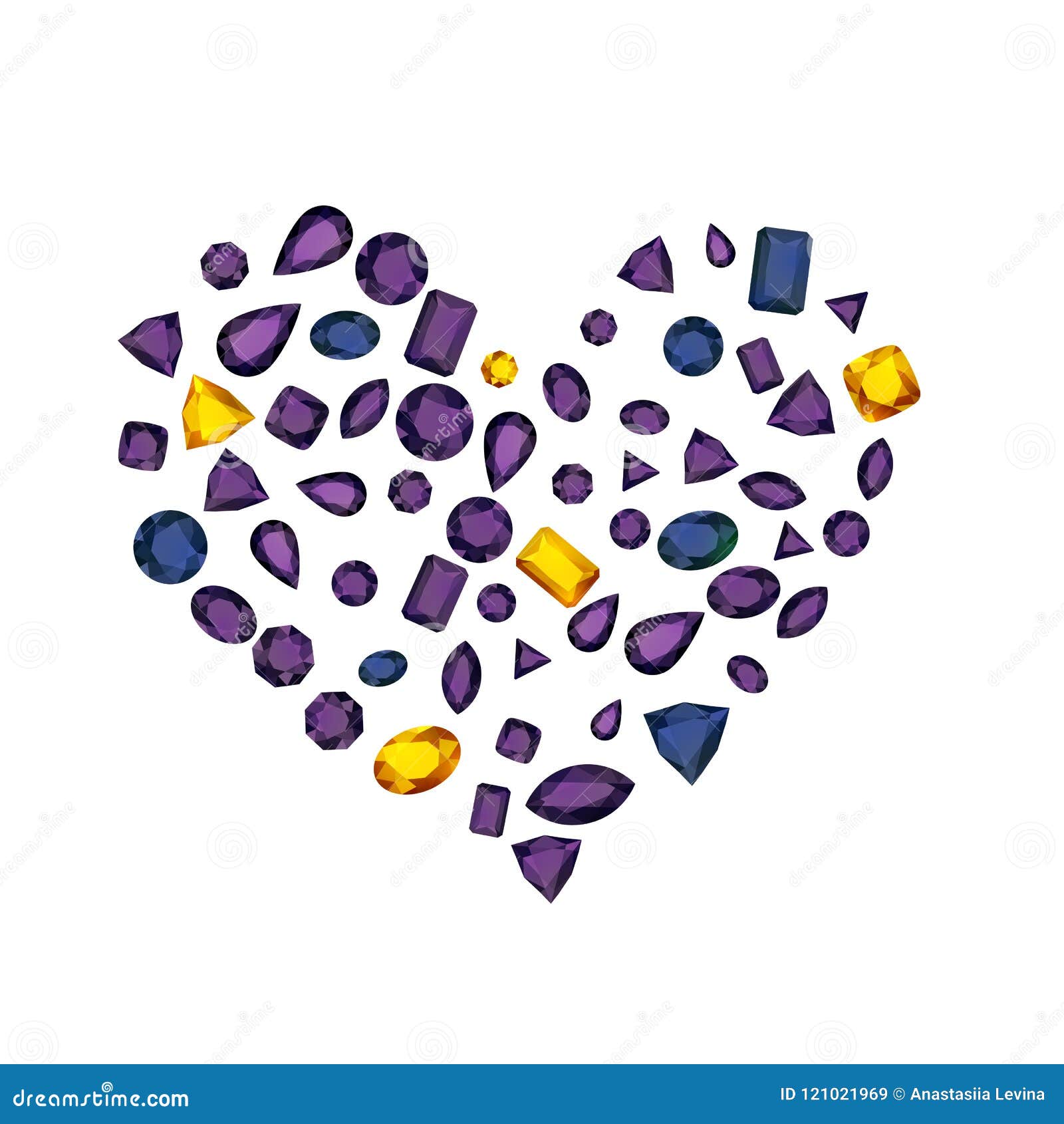 Cartoon gem set stock vector. Illustration of collection - 121021969