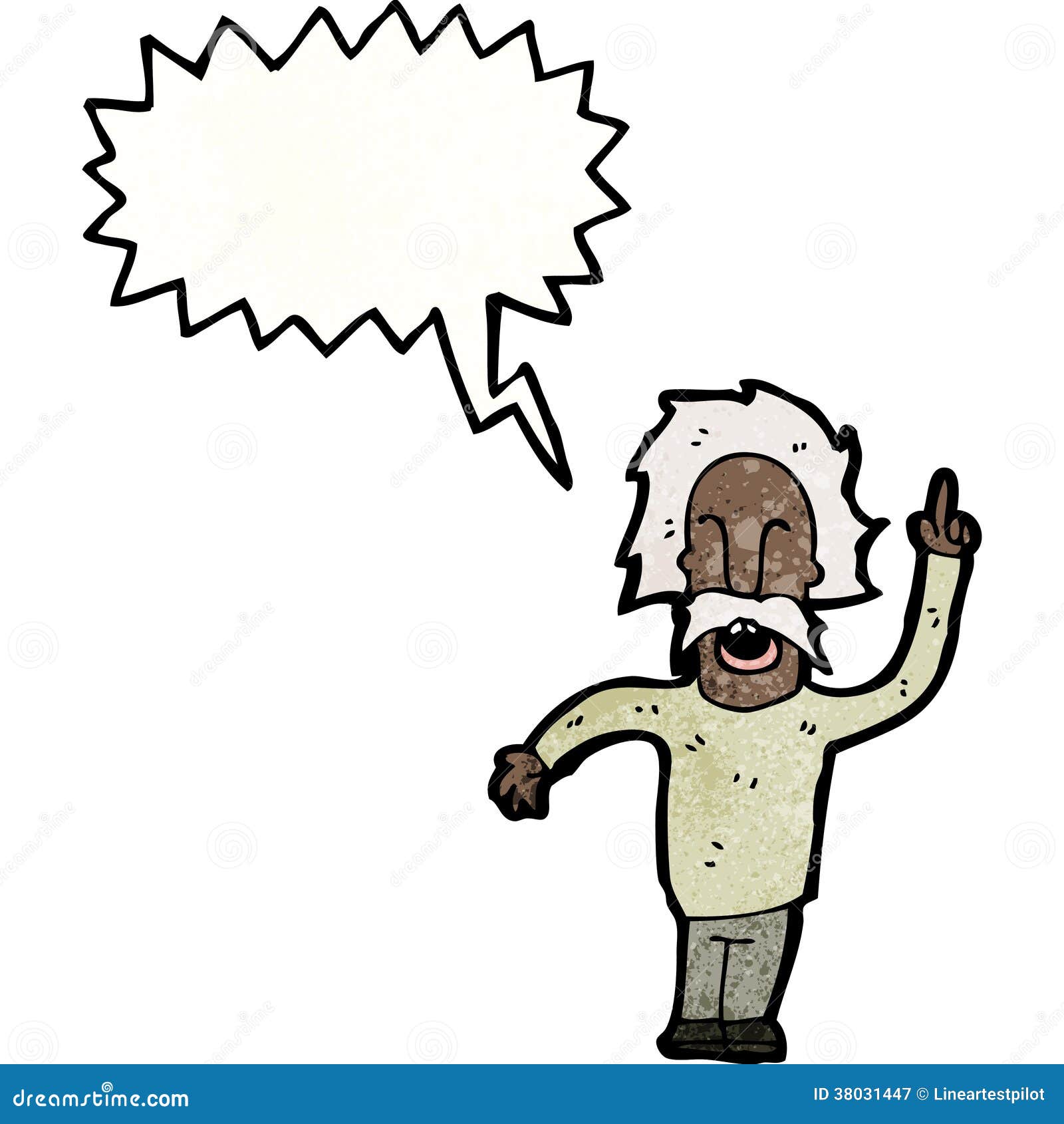 Cartoon genius old man stock vector. Illustration of retro - 38031447