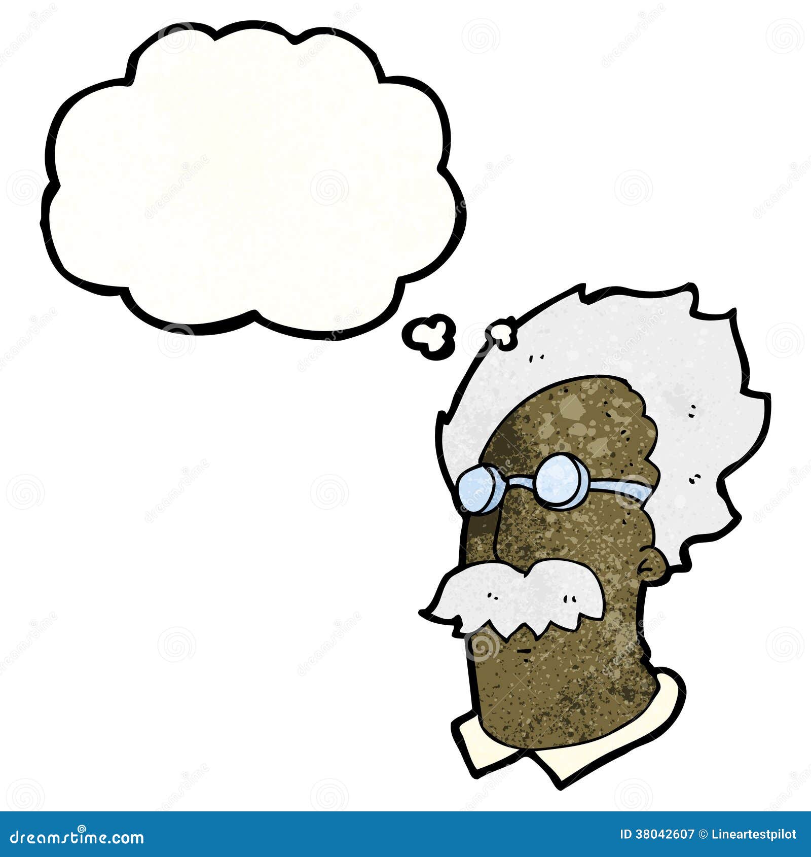 Cartoon genius scientist stock vector. Illustration of thought - 38042607