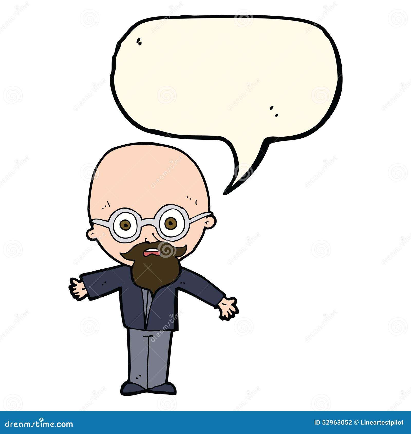 Genius Scientist Vector Character Set. Old Inventor Or Professor ...