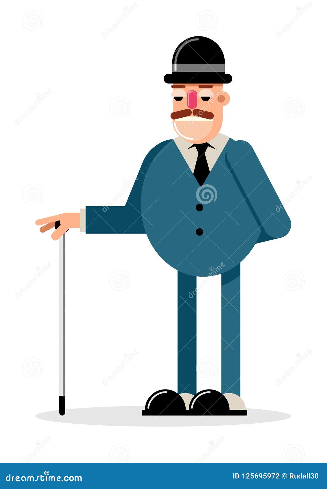 Cartoon Gentleman stock vector. Illustration of kiddies - 125695972