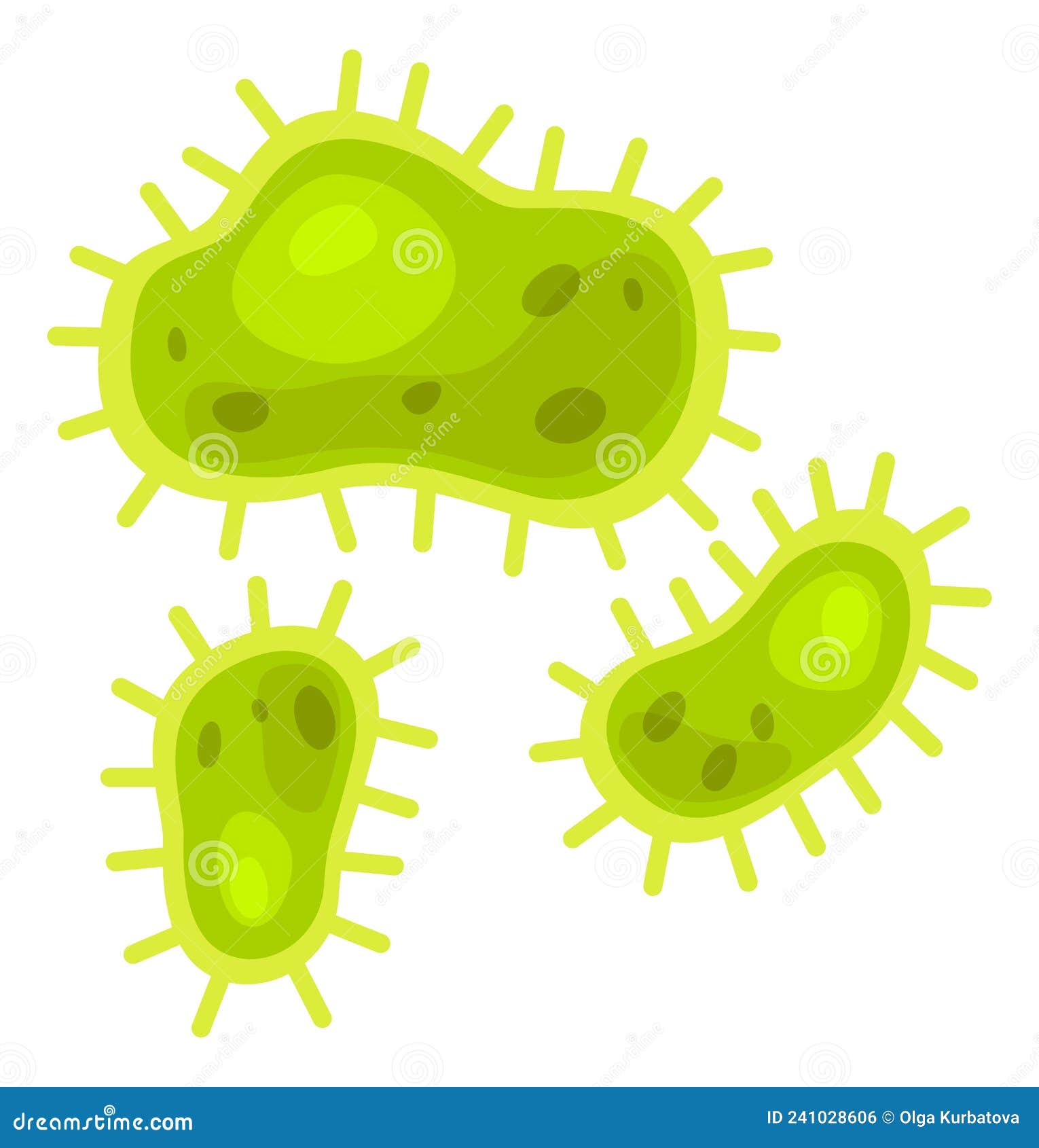 Set Of Cartoon Germ And Viruses. | CartoonDealer.com #174015483