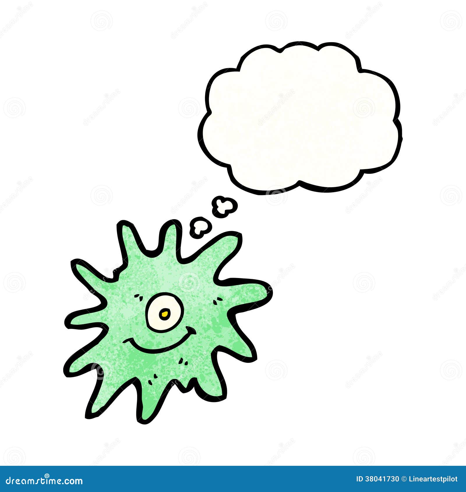 Cartoon germ stock vector. Illustration of thinking, cloud - 38041730