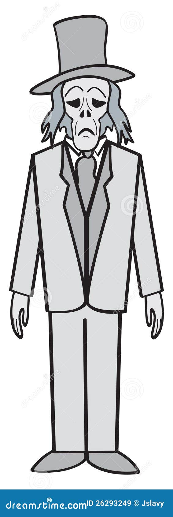 Wraith Man Cartoon With Rose Vector Logo Template | CartoonDealer.com ...