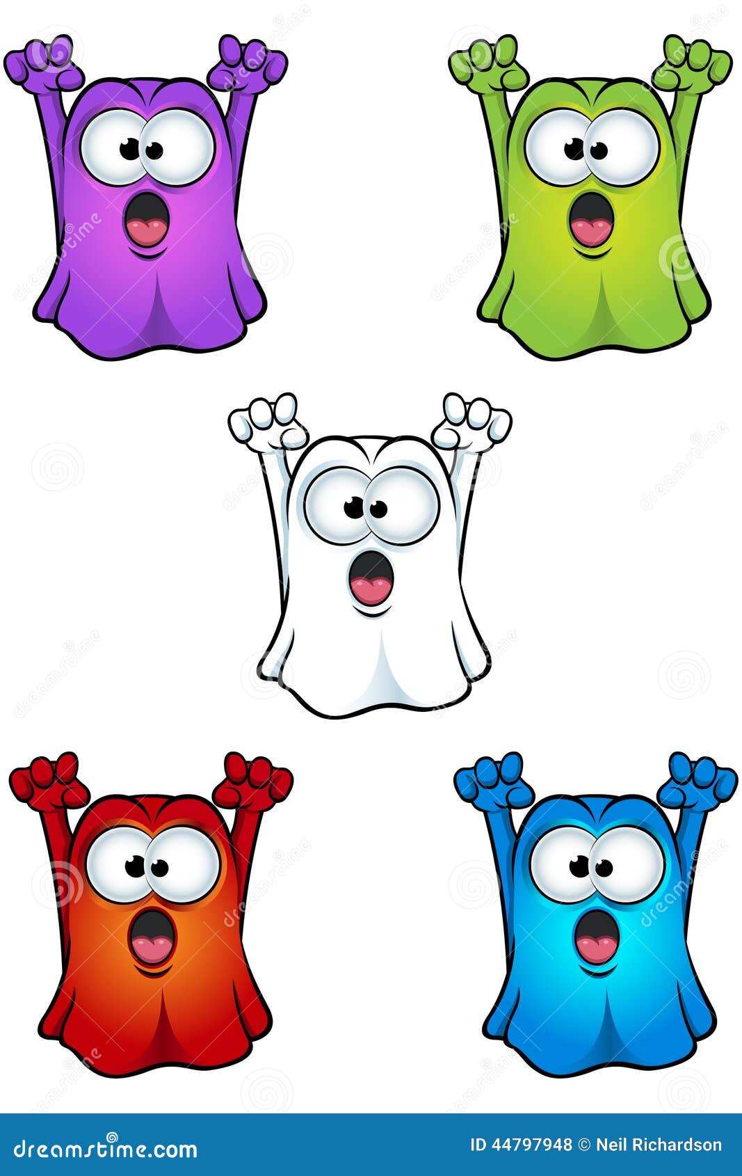 Cartoon Ghost Character stock vector. Illustration of holiday - 44797948