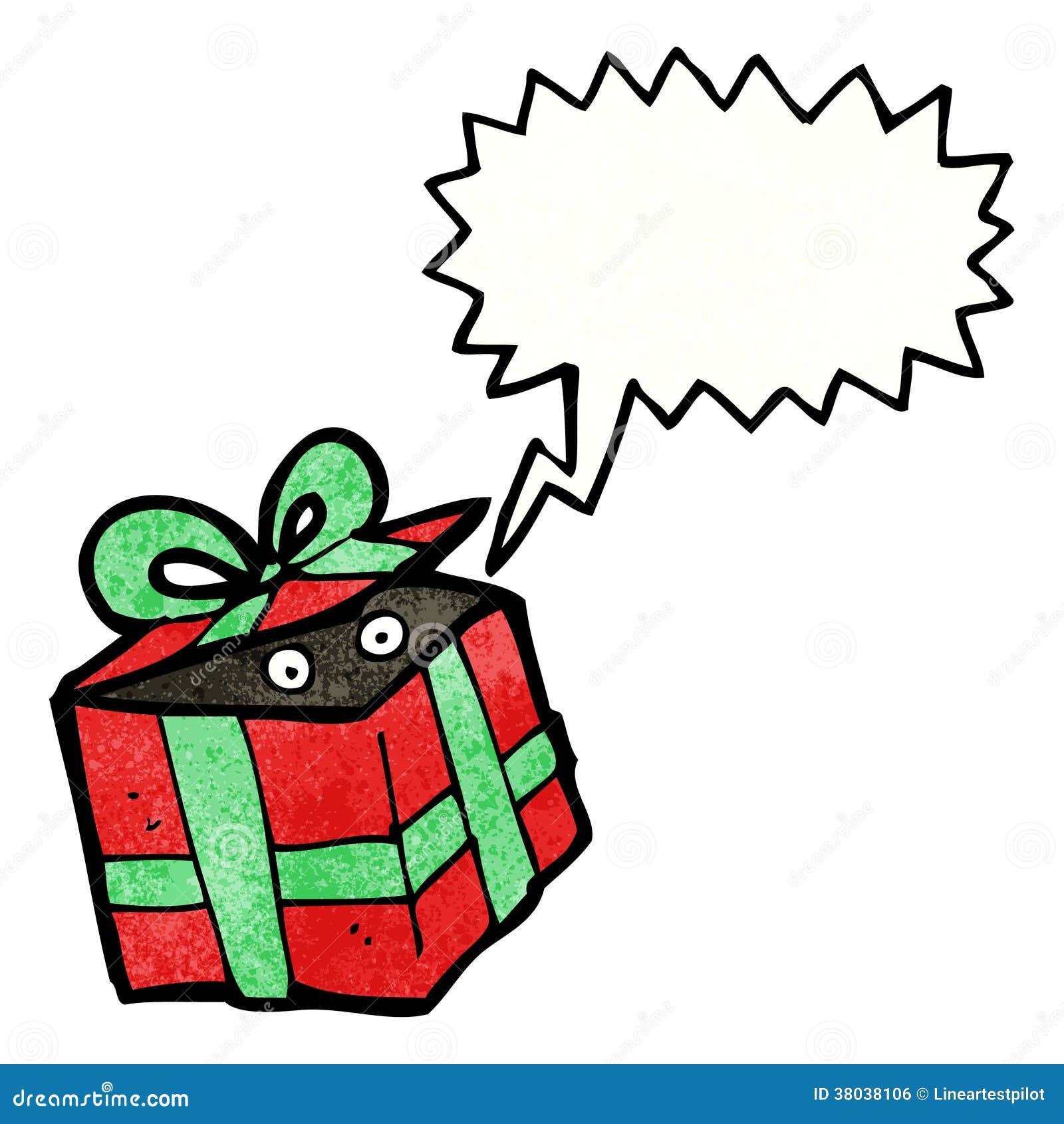 Cartoon gift box stock vector. Illustration of cloud - 38038106