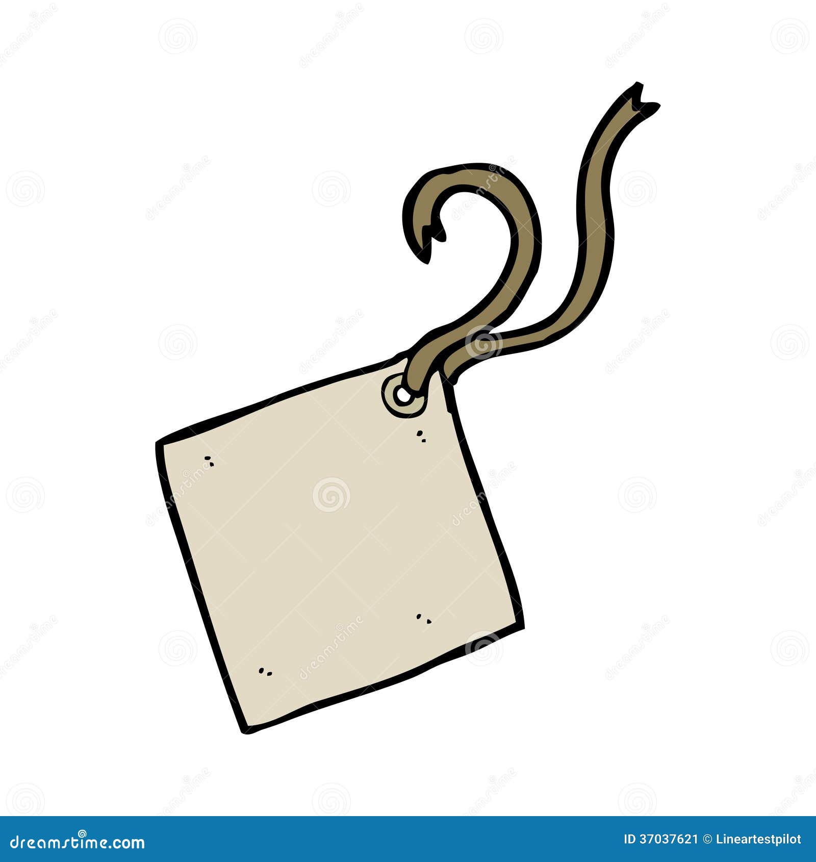 Cartoon gift tag stock vector. Illustration of happy - 37037621