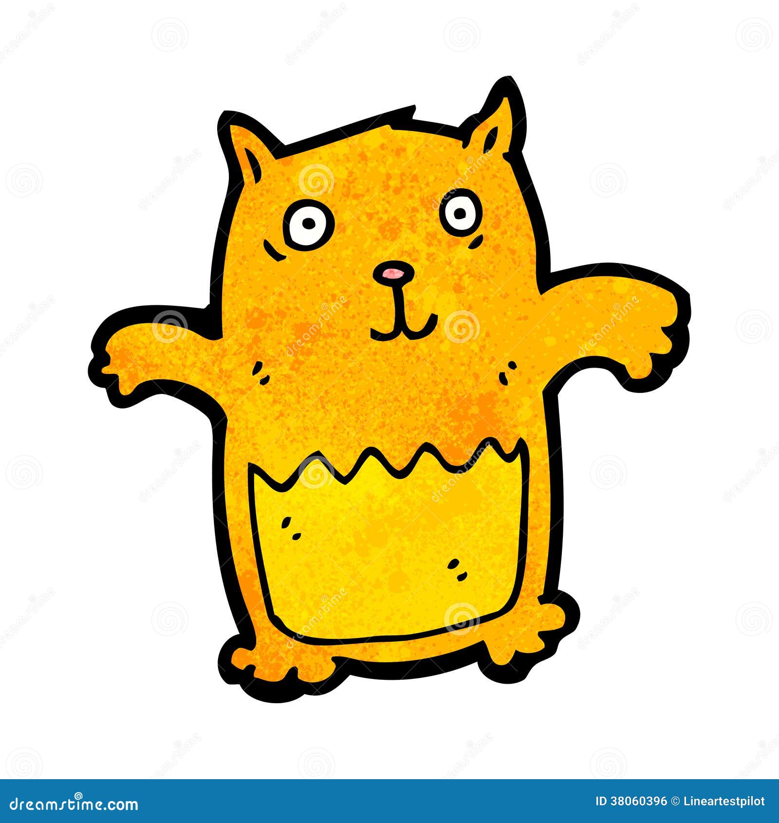 Cartoon ginger cat stock vector. Illustration of ginger - 38060396