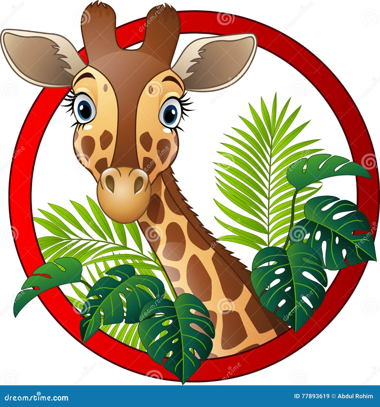 Cartoon Giraffe Mascot | CartoonDealer.com #77893619