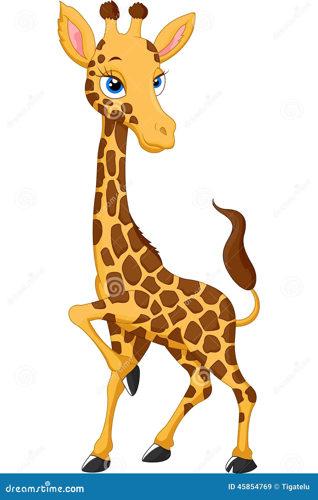 Cartoon Giraffe At The Piano | CartoonDealer.com #86030215