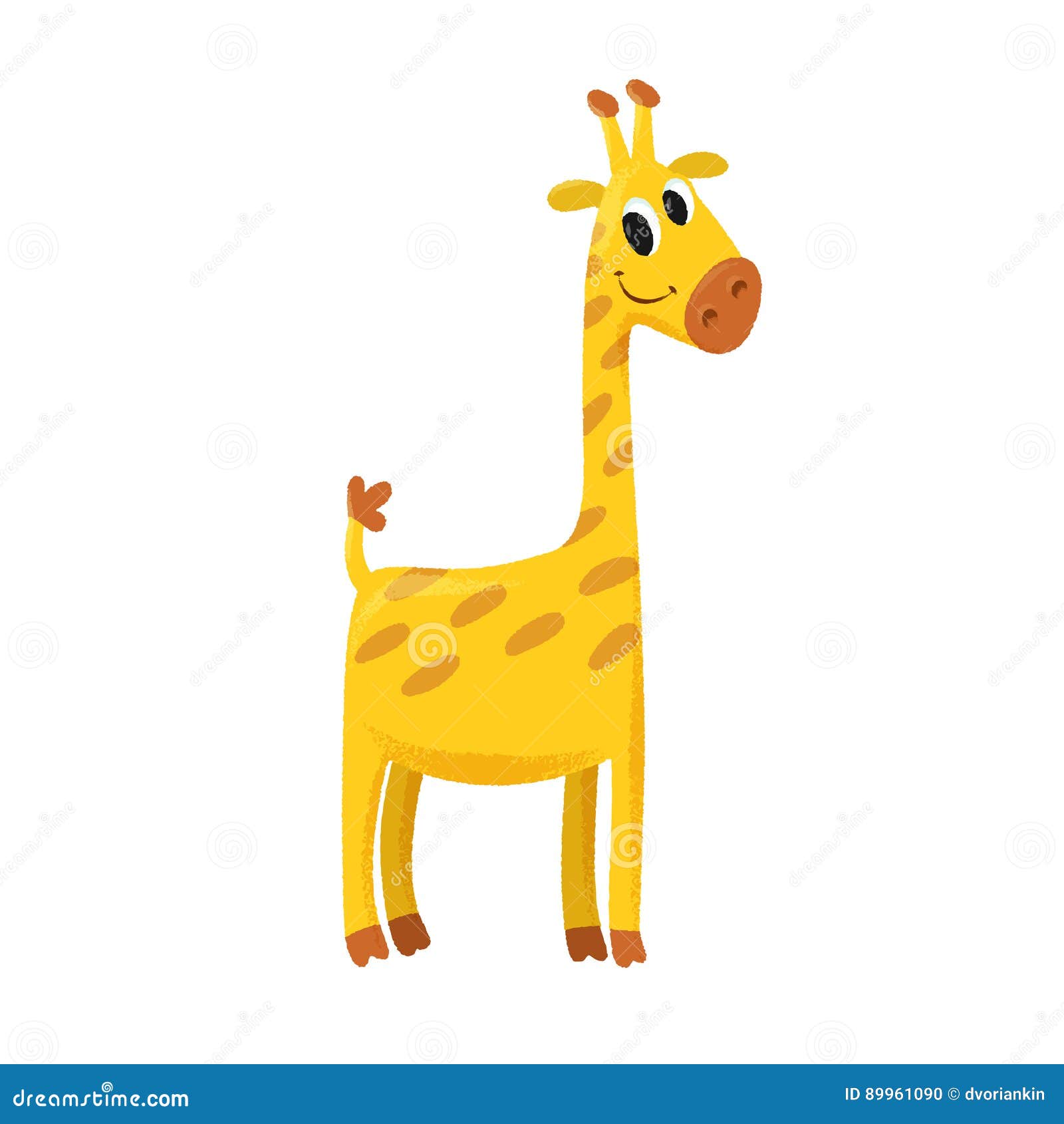 Cartoon of giraffe stock vector. Illustration of graphic - 89961090
