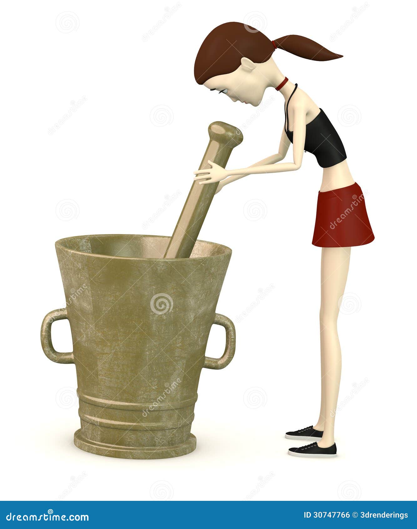 Cartoon Man With Mortar Stock Photography | CartoonDealer.com #31005068