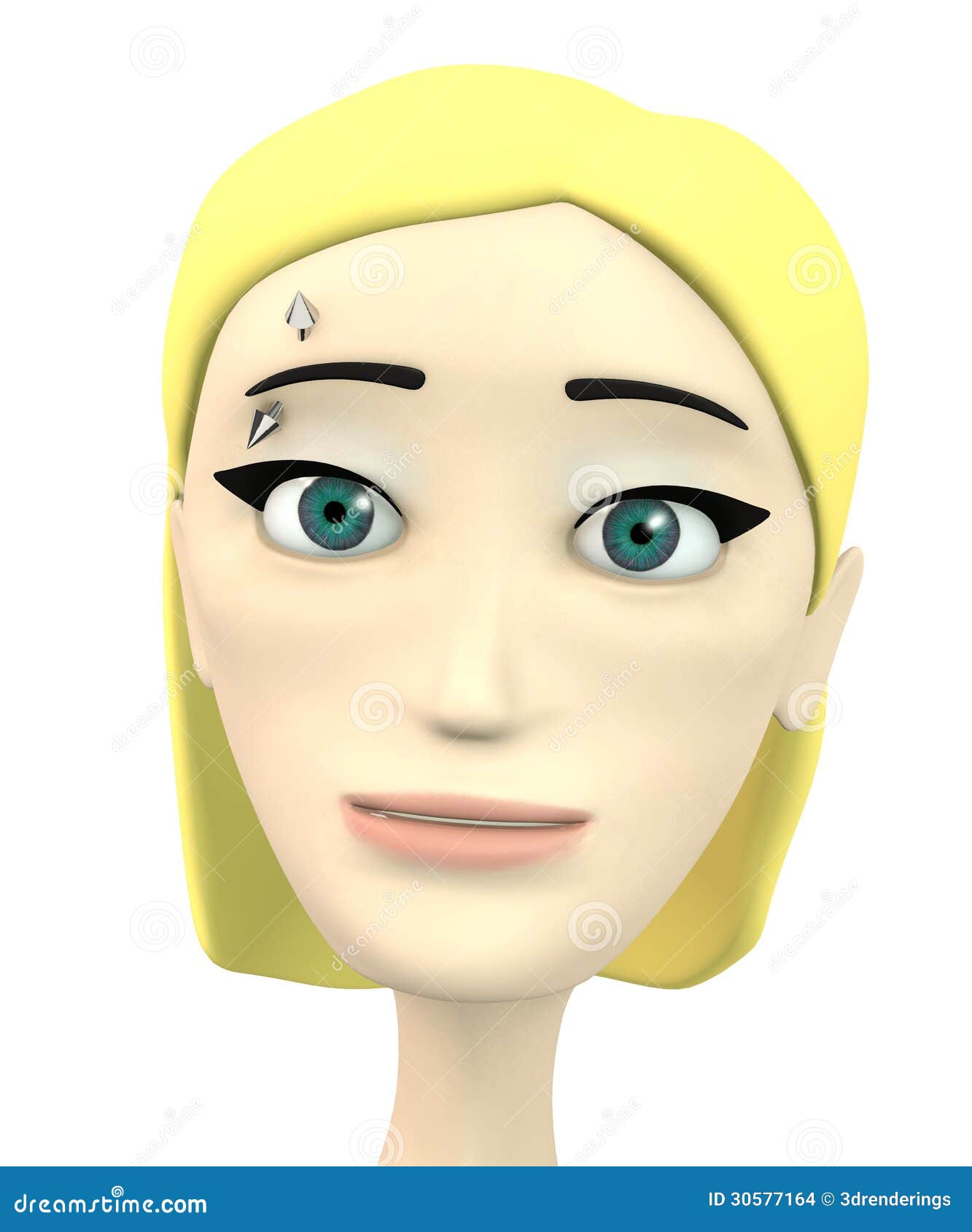 Cartoon Piercing Prisoner In Orange Robe Vector Illustration ...