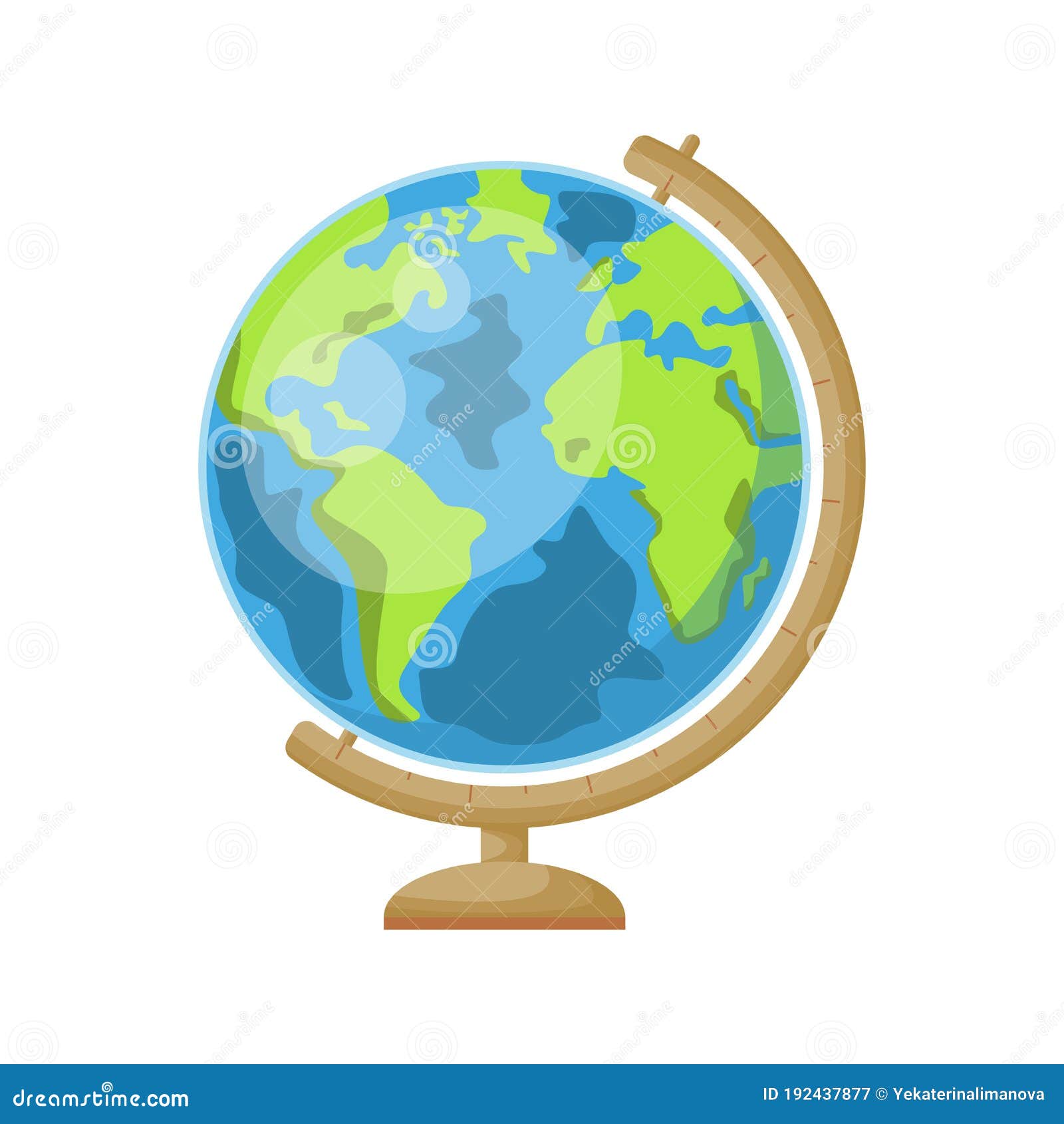 Cartoon Globe , Vector Illustration Stock Vector - Illustration of ...