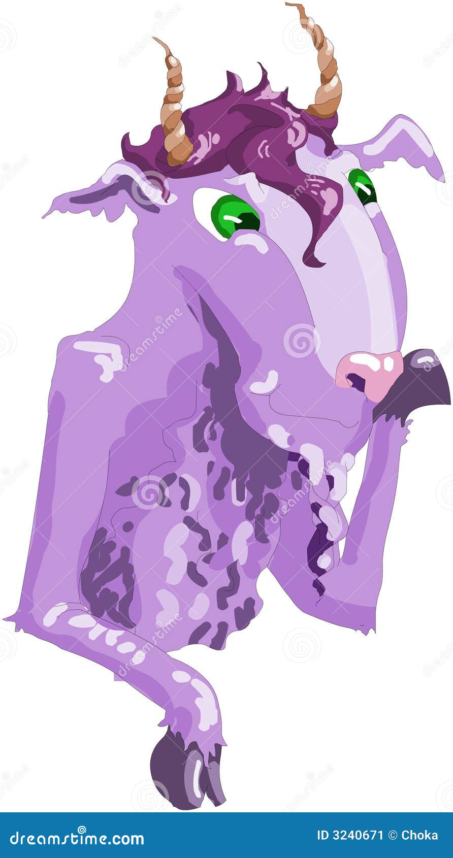 Cartoon goat stock illustration. Illustration of farm - 3240671