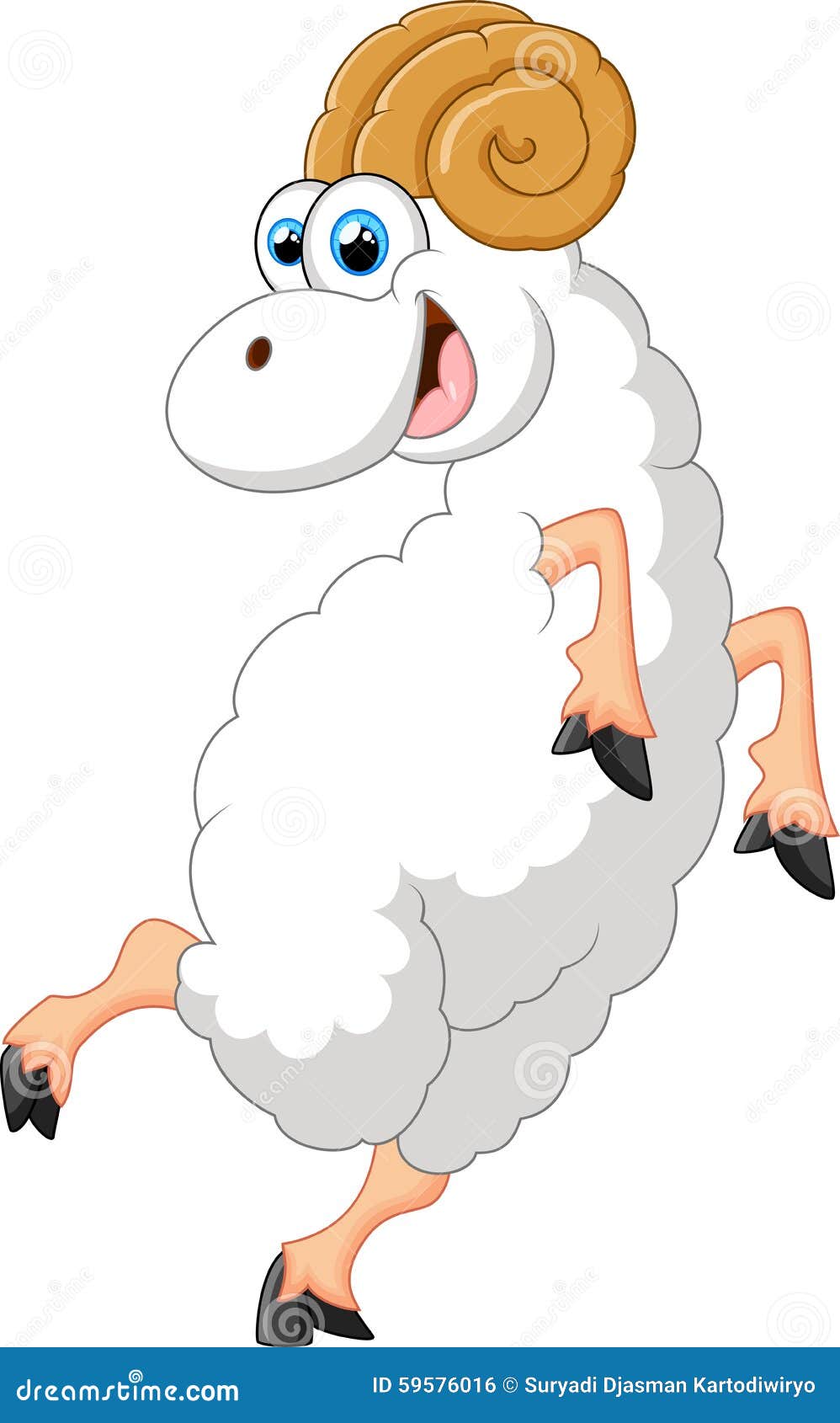 Cartoon Goat Standing Stock Illustrations – 758 Cartoon Goat Standing ...