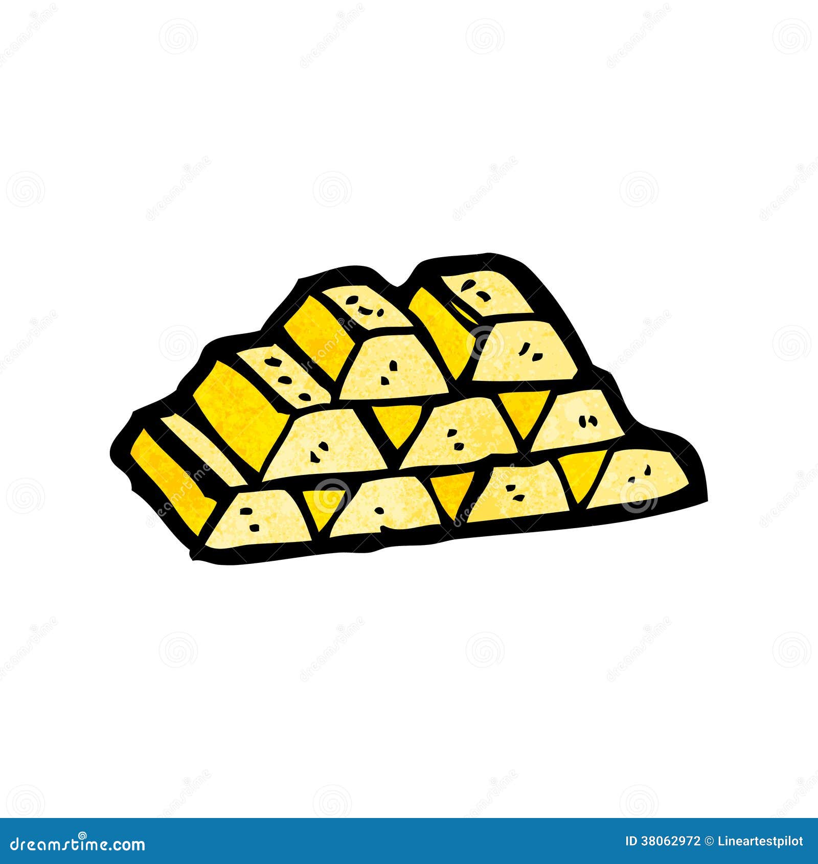 Cartoon gold stock vector. Illustration of doodle, cute - 38062972