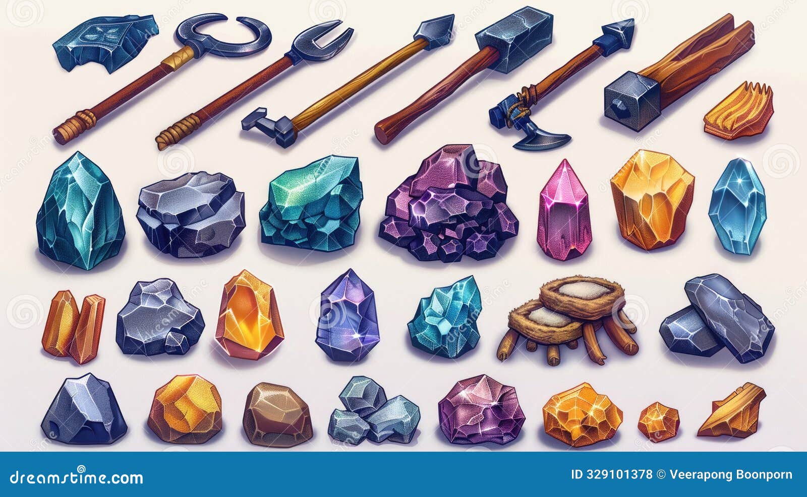 Mining Tools Icon. Pickaxes Crossed Symbol. Simple Excavation Sign ...