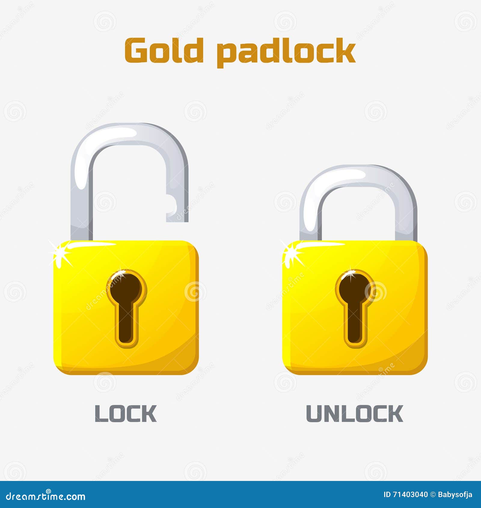 Padlock Lock For Safety And Security Protection With Locked Secure ...