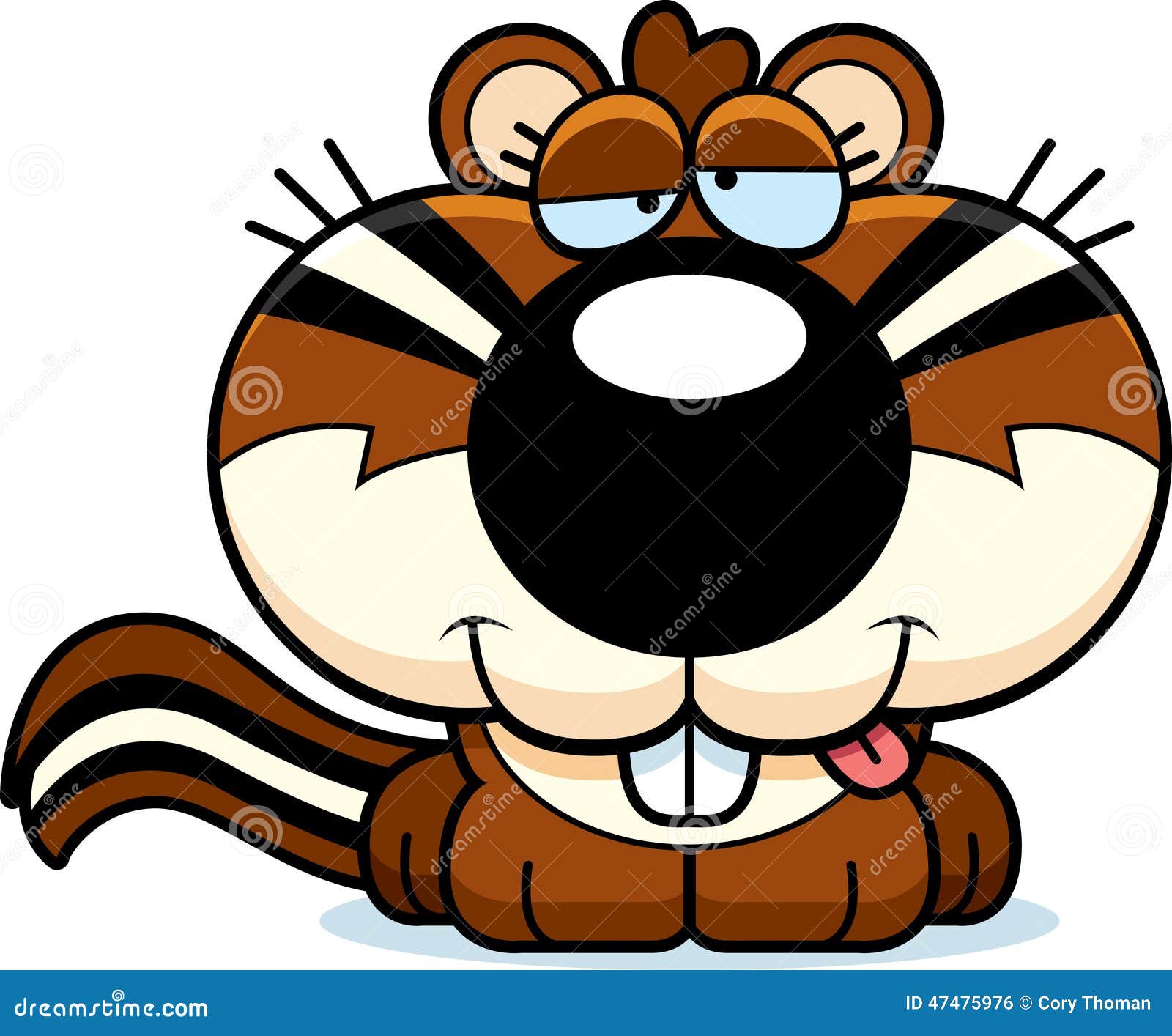 Cartoon Goofy Chipmunk stock vector. Illustration of little - 47475976