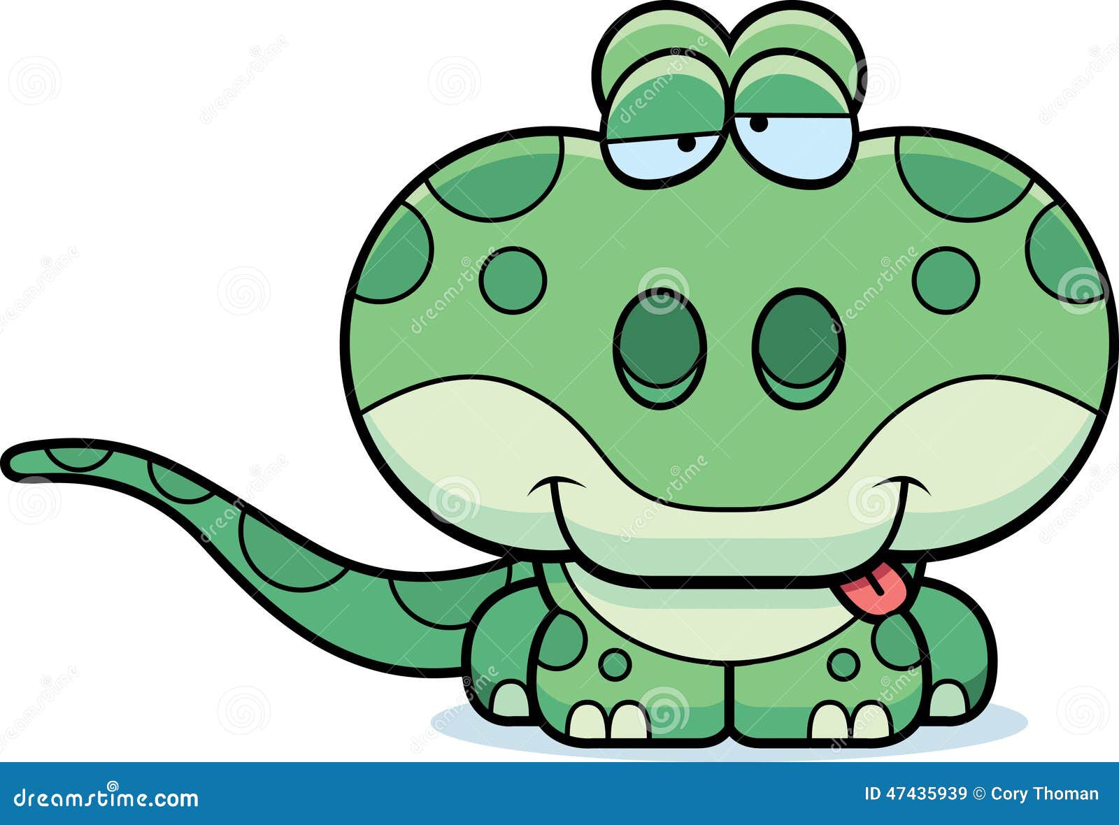 Cartoon Goofy Gecko stock vector. Illustration of graphic - 47435939