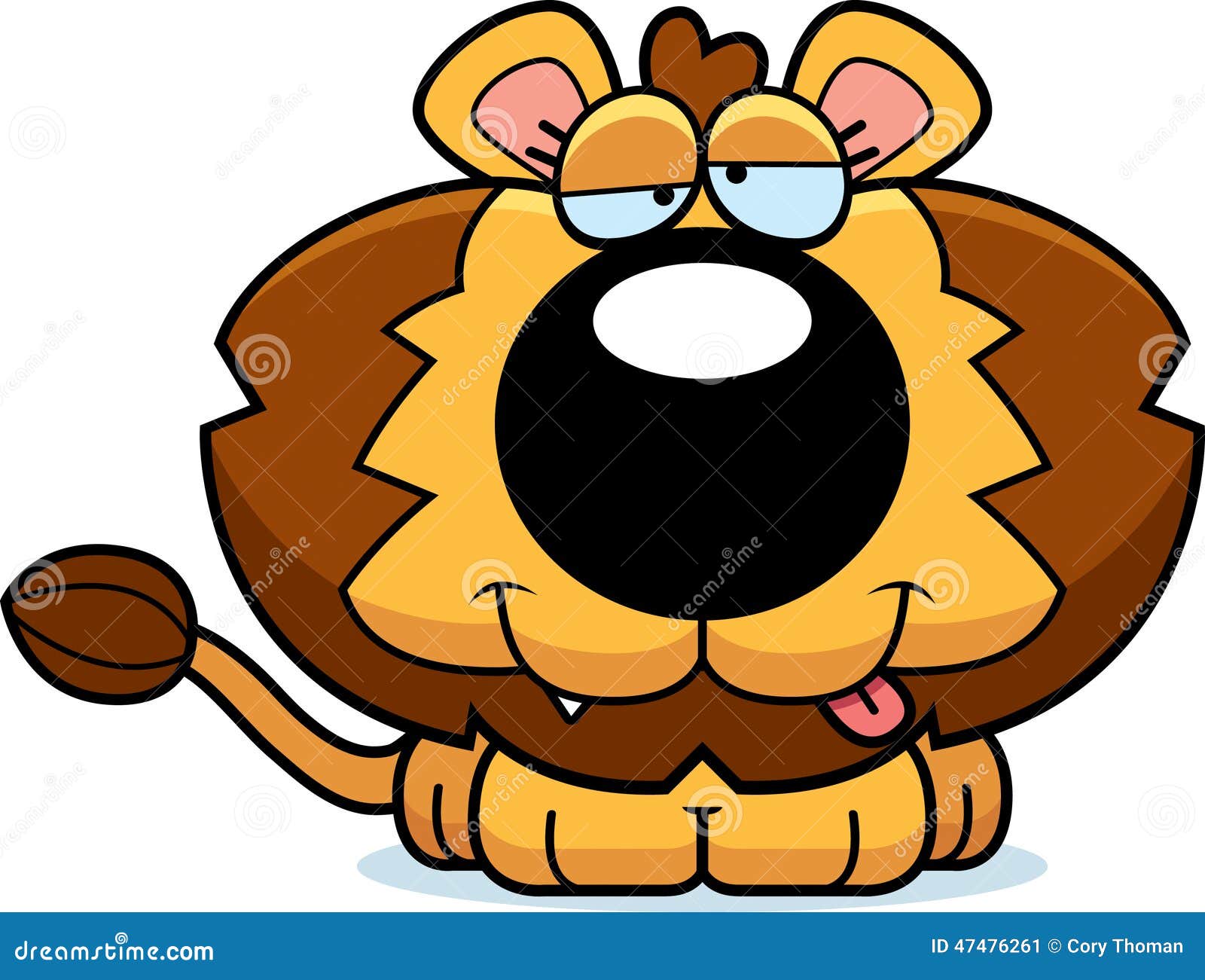 Cartoon Goofy Lion Cub stock vector. Illustration of goofy - 47476261
