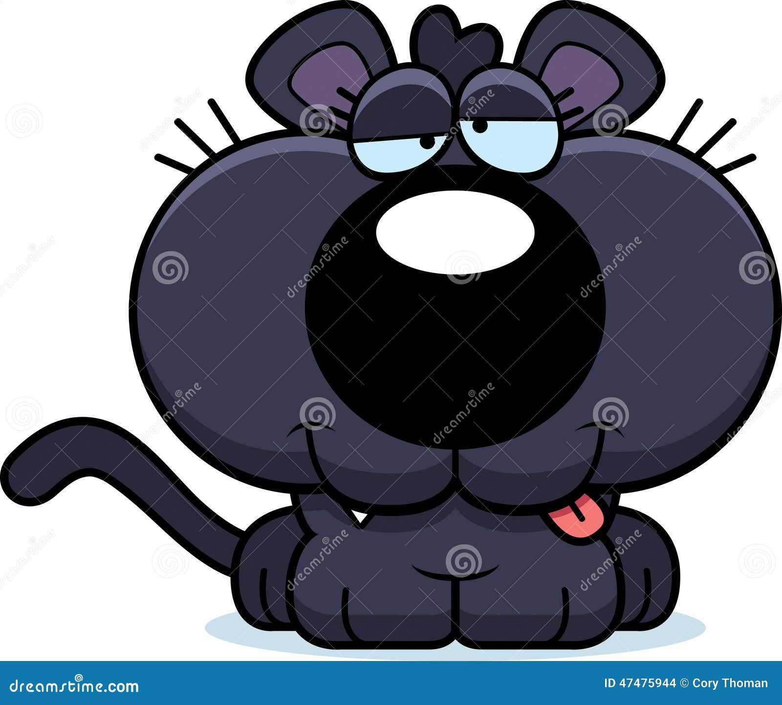Cartoon Goofy Panther stock vector. Illustration of animal - 47475944