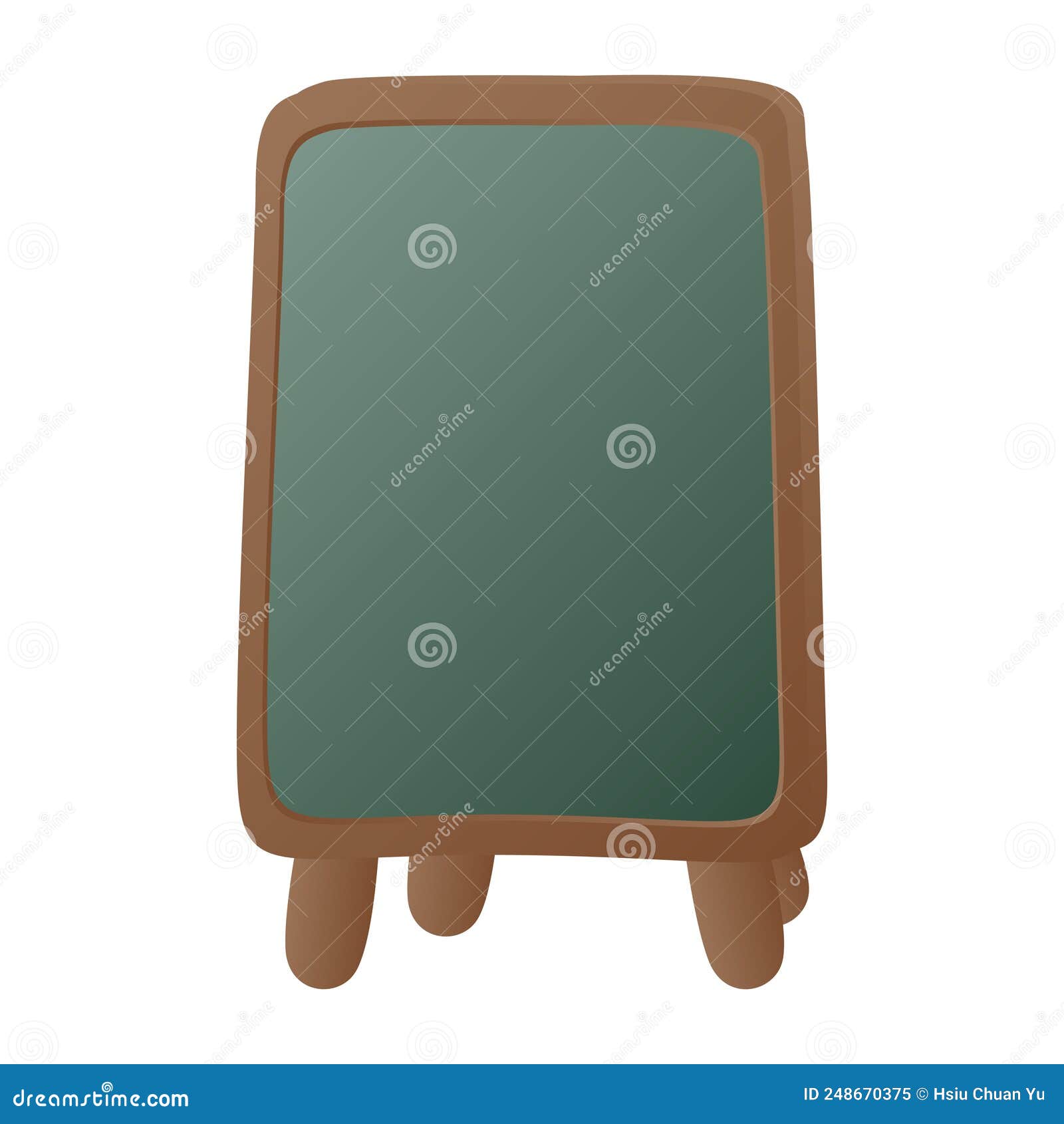 Cartoon Gradient Chalkboard Vector Isolated Element Stock Vector ...