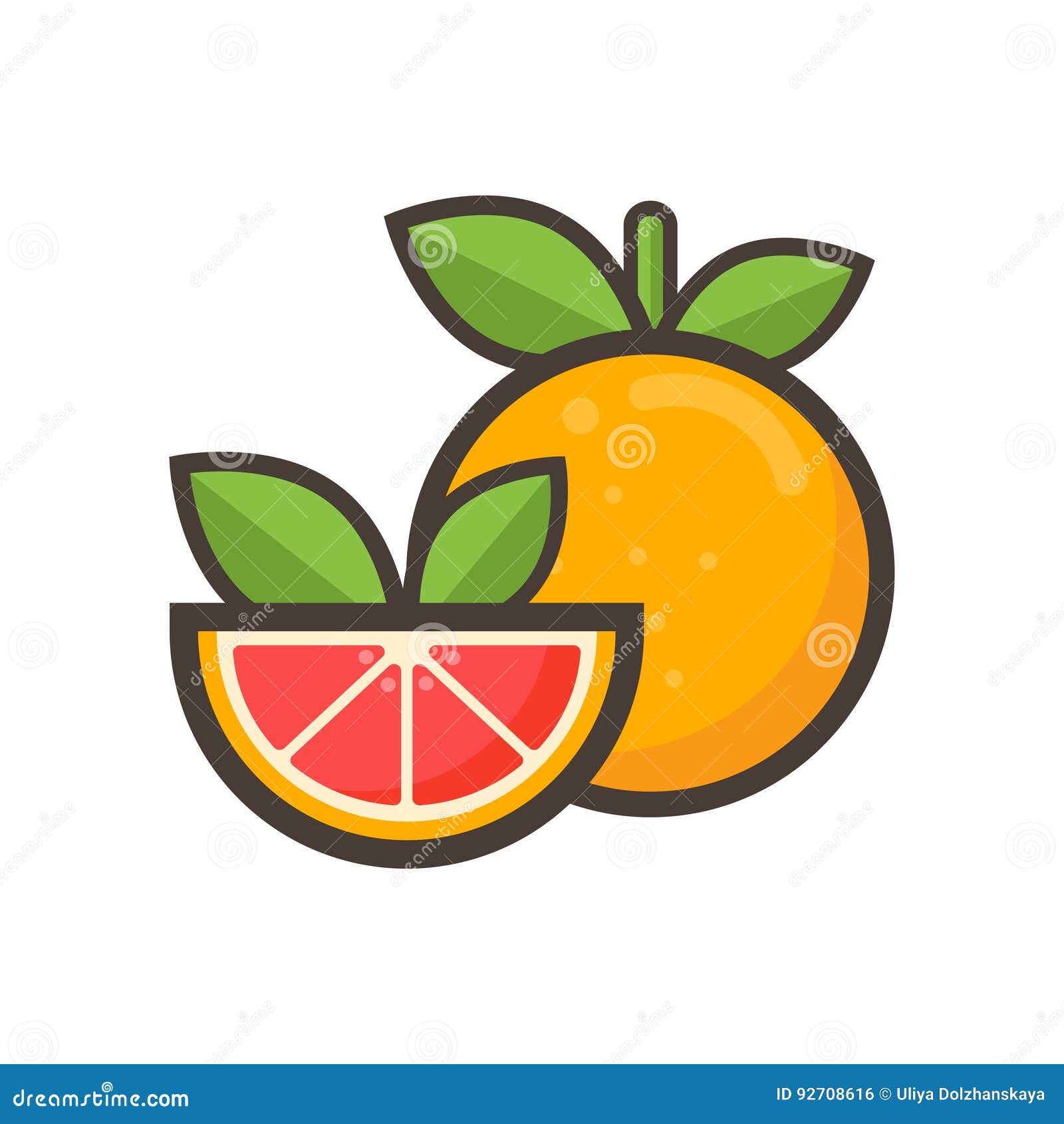 Cartoon grapefruit vector stock vector. Illustration of grape - 92708616
