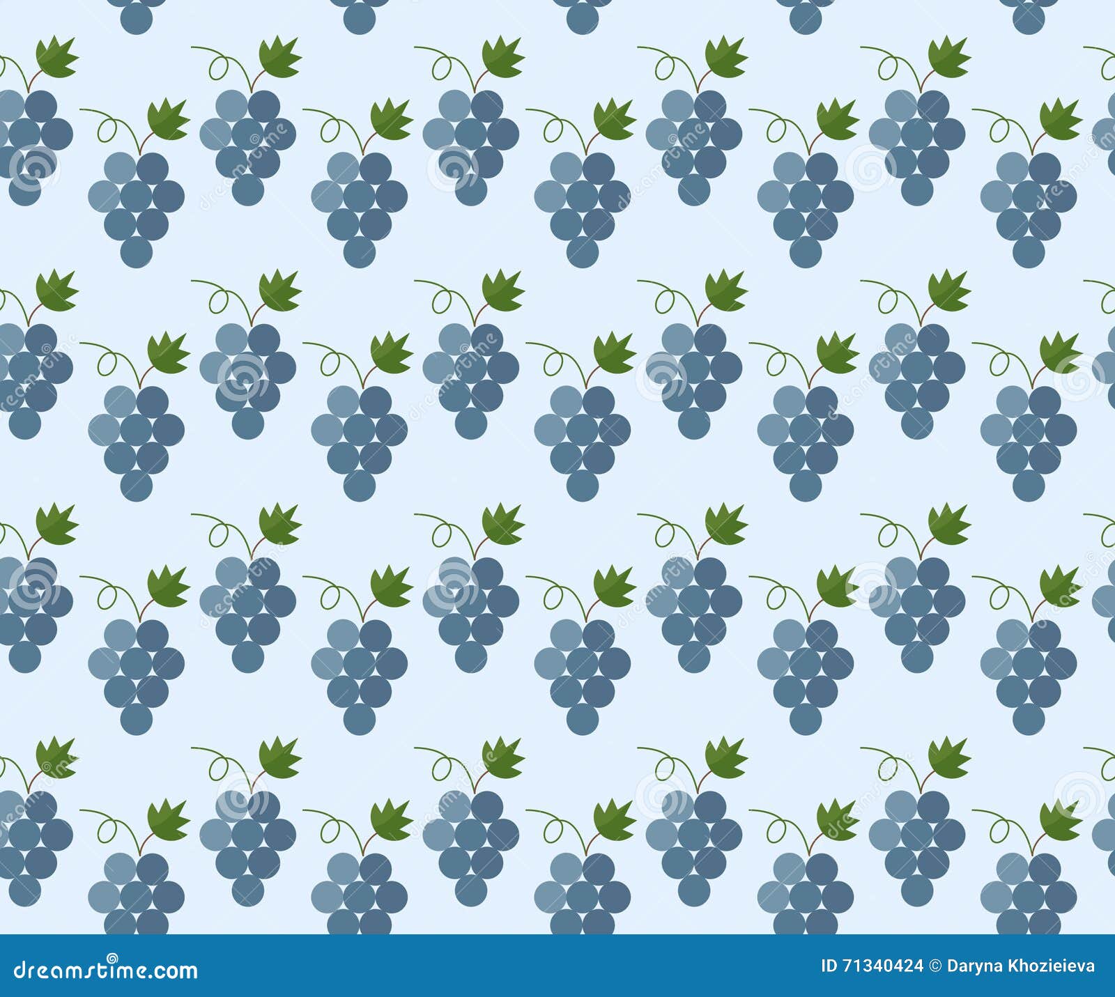 Cartoon grapes pattern stock vector. Illustration of ripe - 71340424