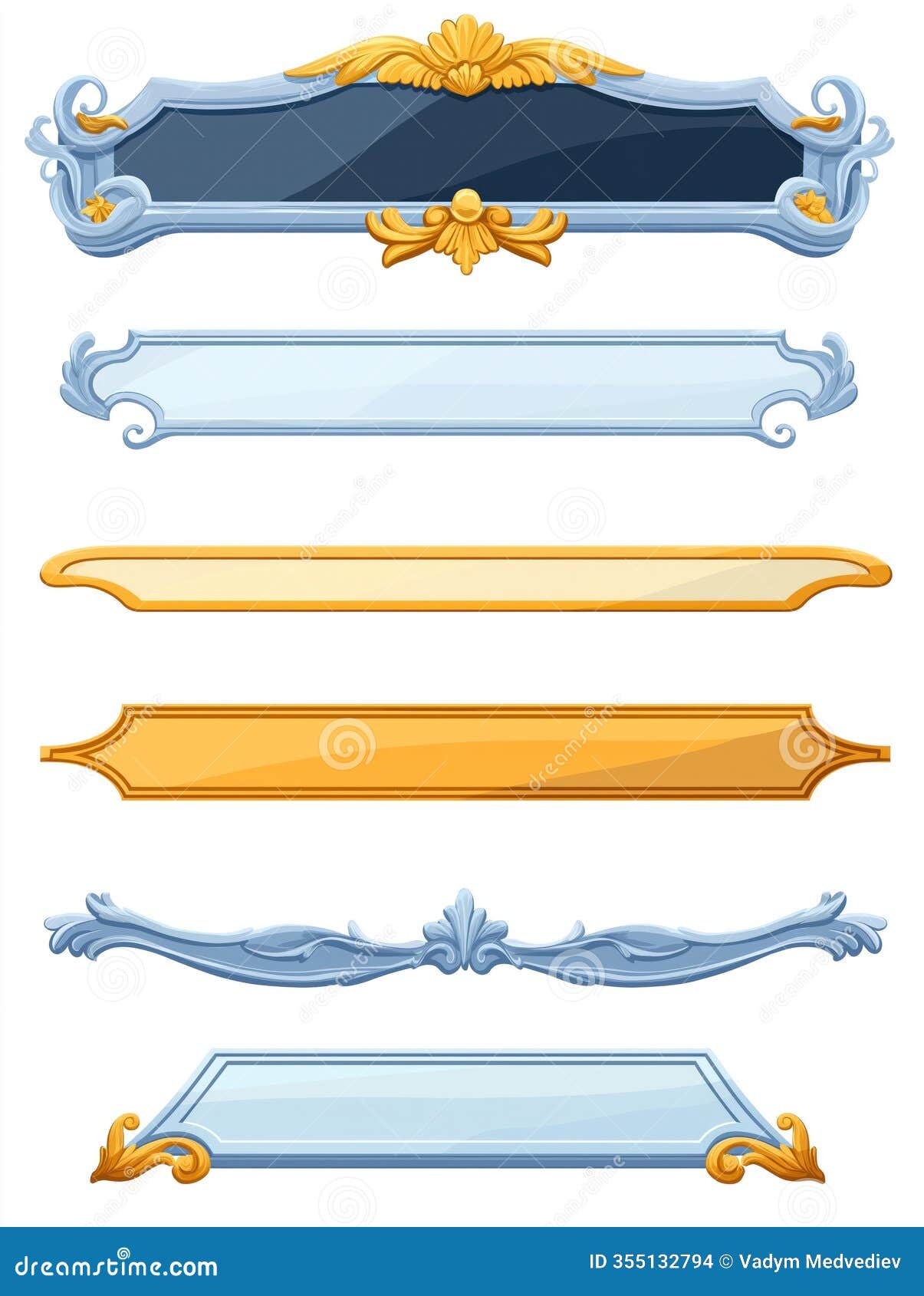 Cartoon Graphic User Interface Elements Display Evolution of Silver ...