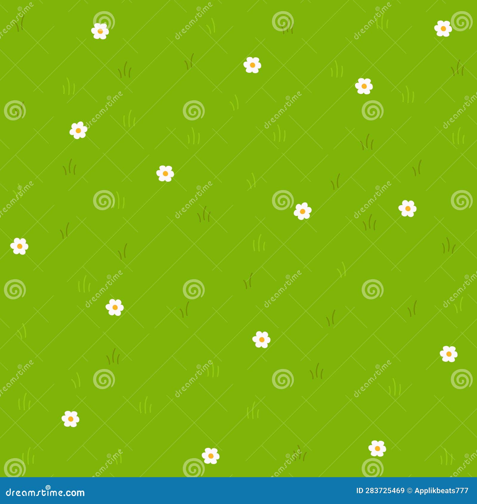 Cartoon Grass Vector Flat Pattern Stock Vector - Illustration of design ...