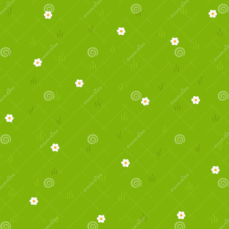 Cartoon Grass Vector Flat Pattern Stock Vector - Illustration of design ...