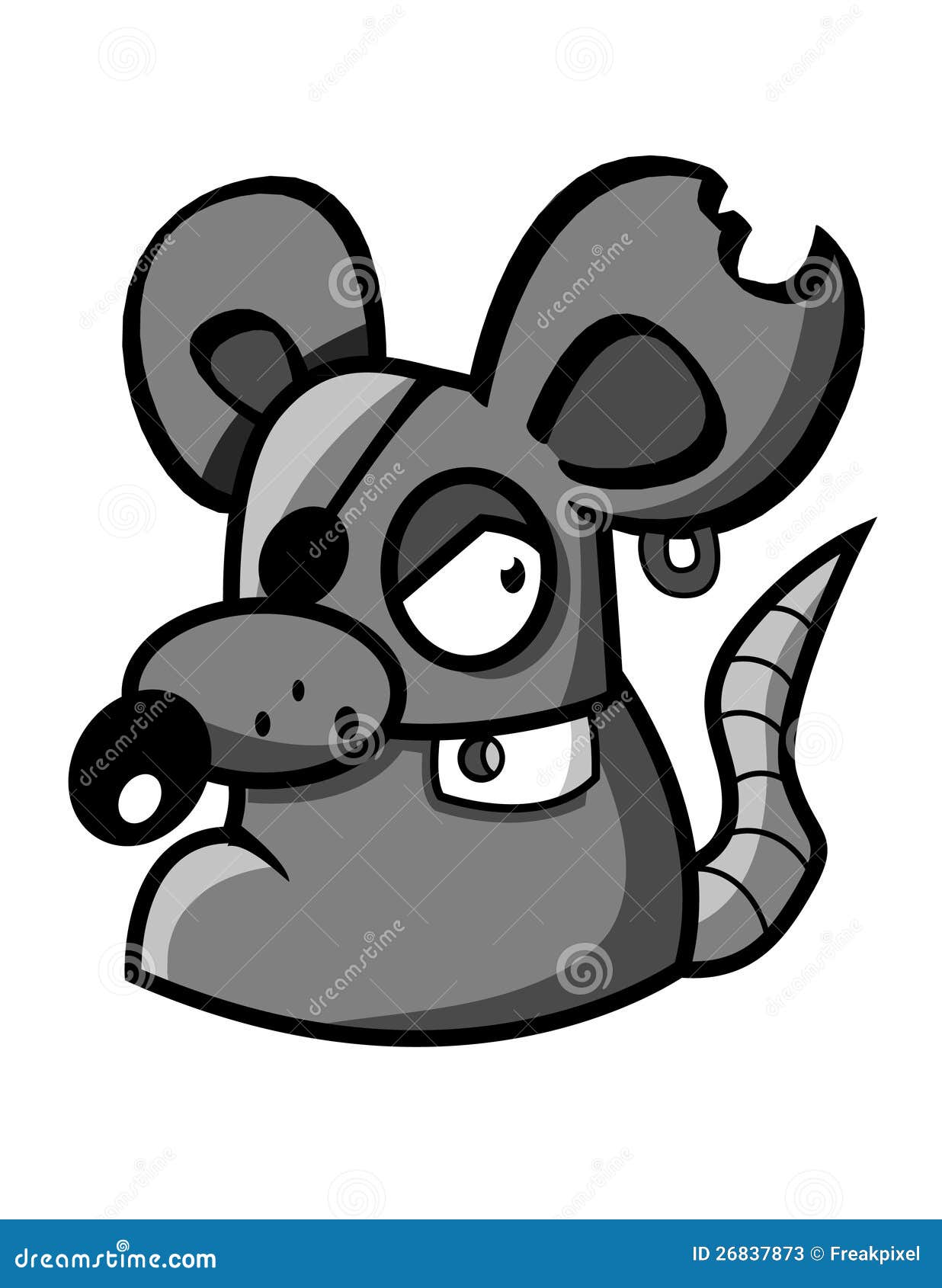 Cartoon Gray Mouse Stock Photos - Image: 26837873