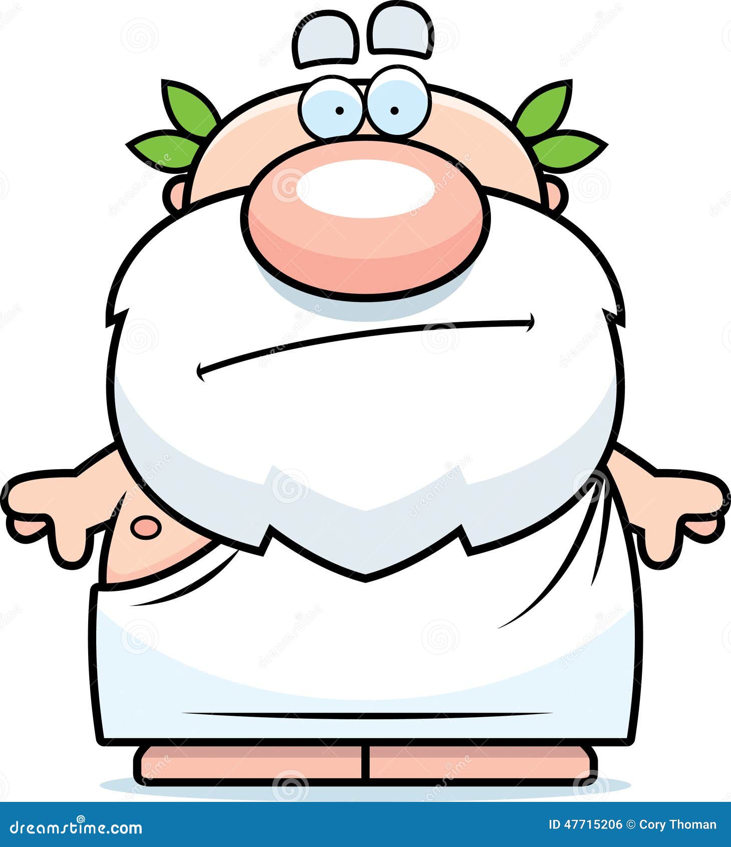 Cartoon Greek Philosopher Bored Stock Vector - Illustration of ...