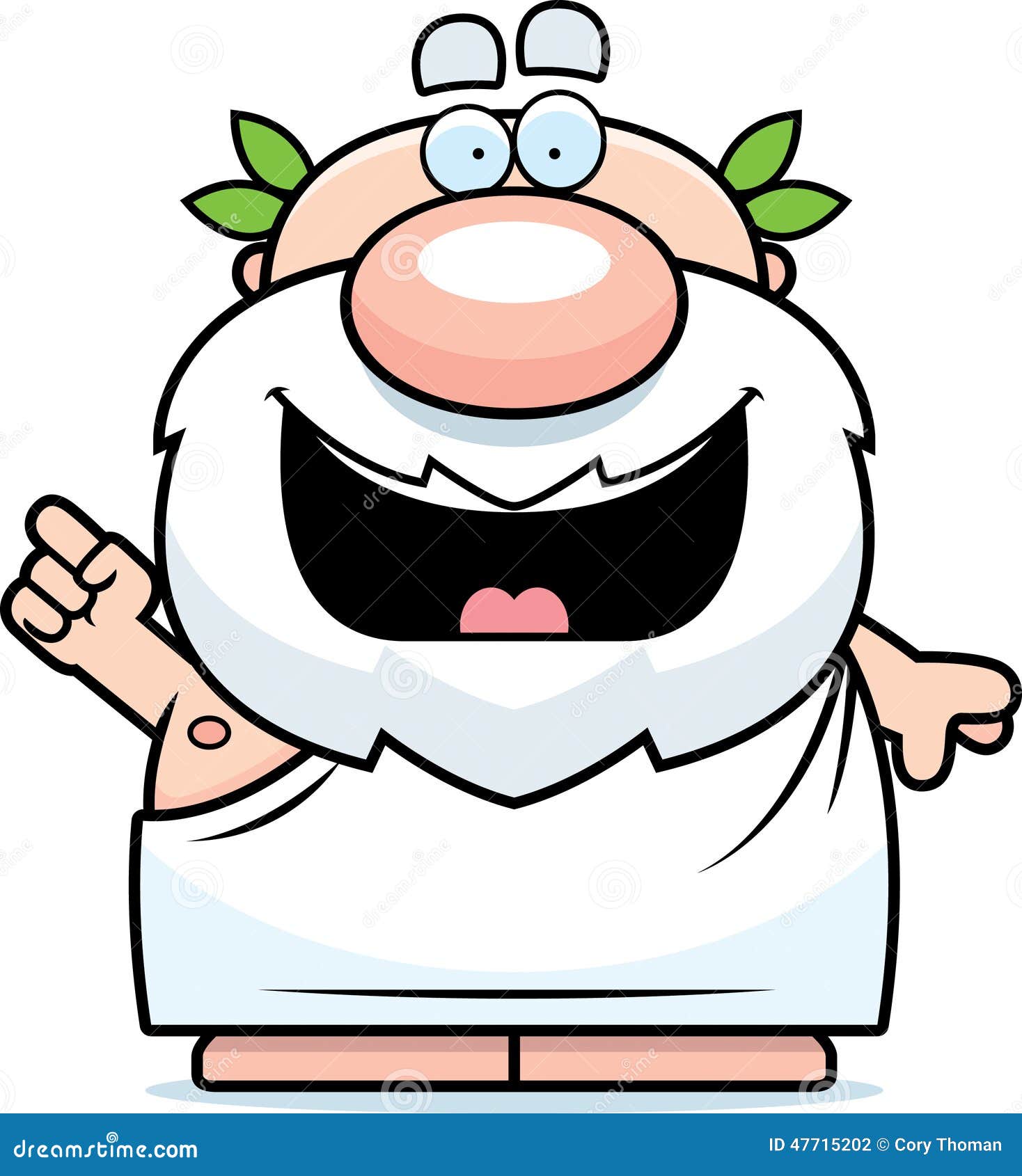 Cartoon Greek Philosopher Idea Stock Vector - Image: 47715202