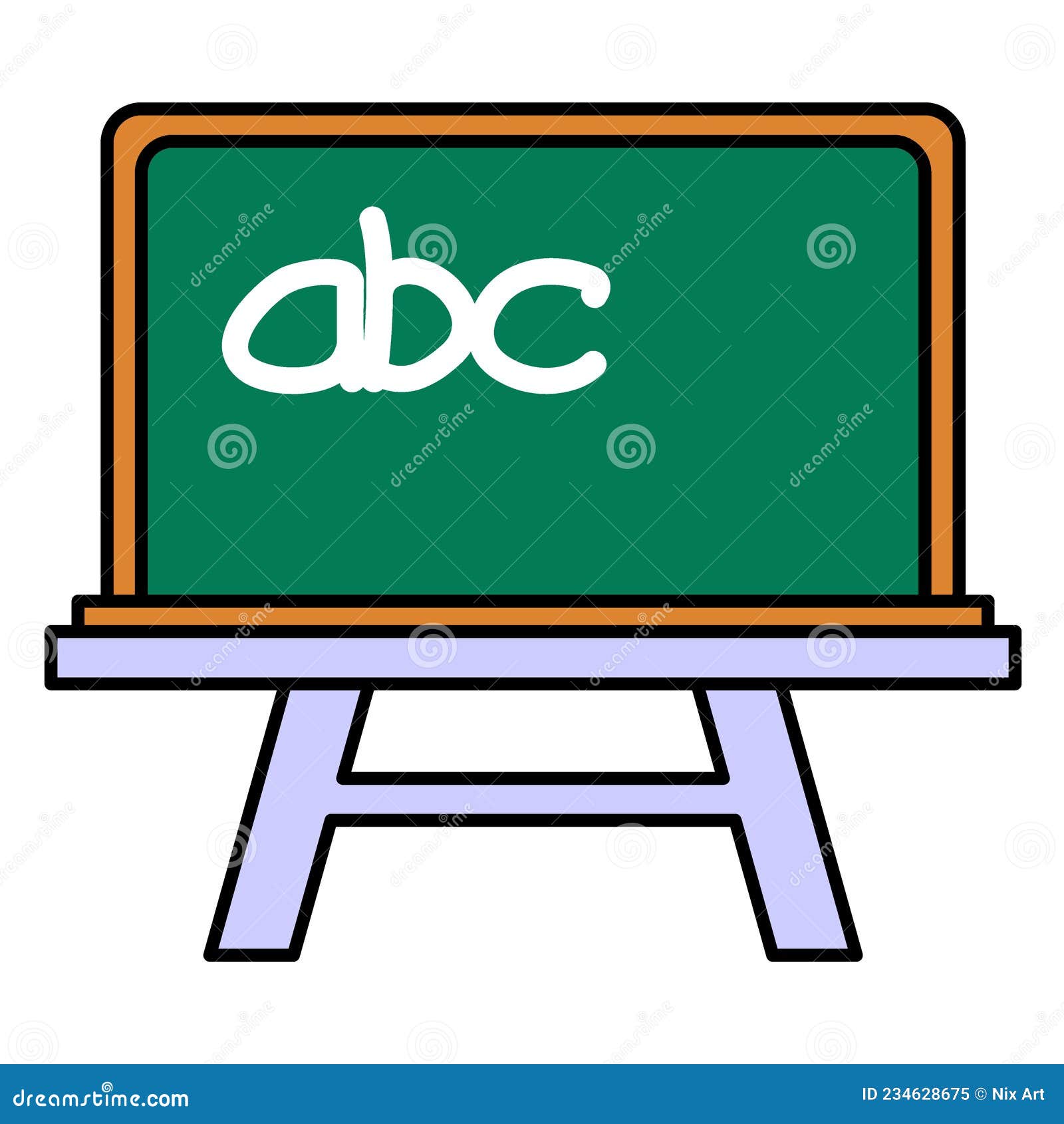 Cartoon Green Board.vector Illustration Stock Vector - Illustration of ...