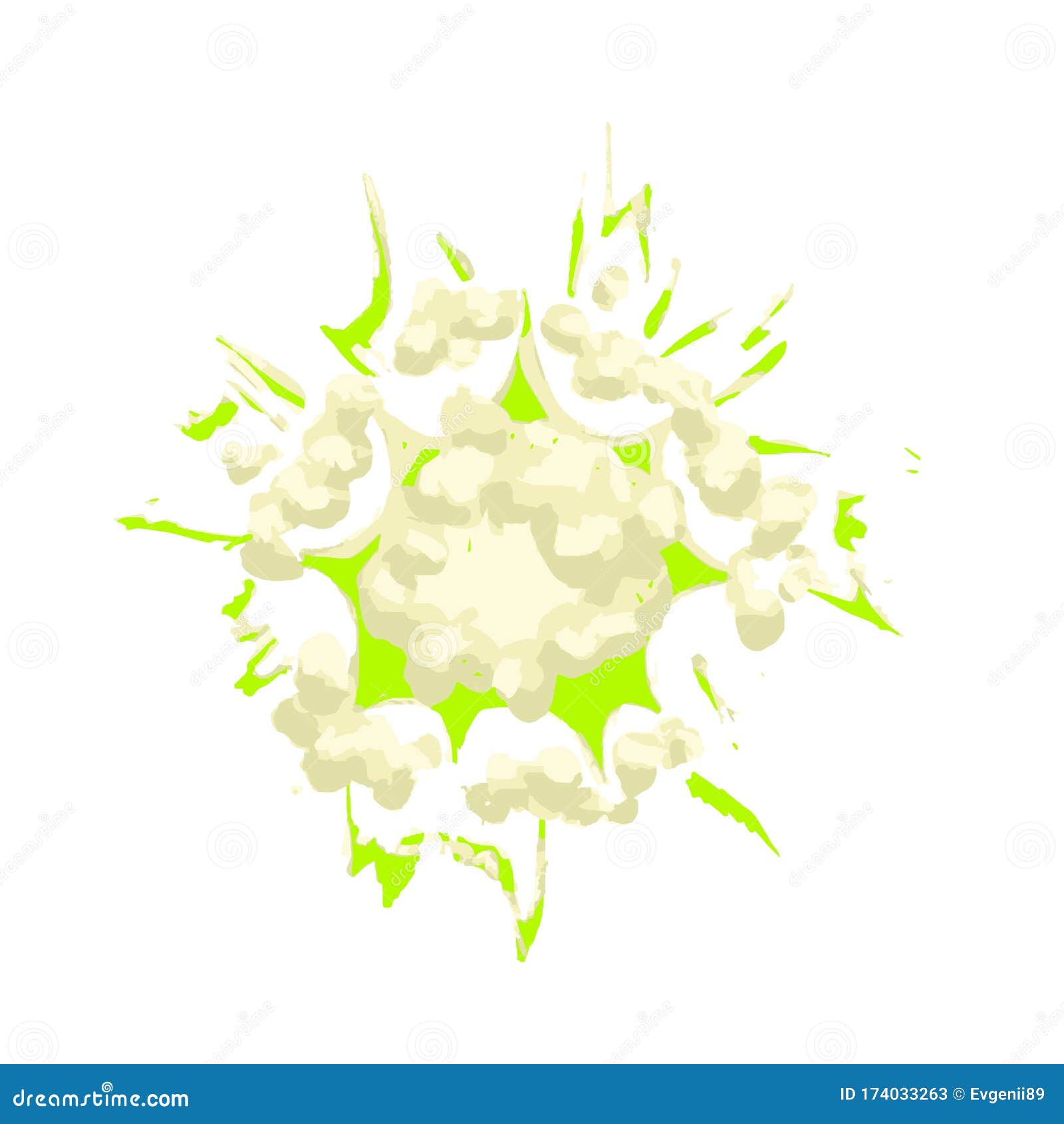 Poof Comic Explosion With White And Yellow Color. Oops, Comic Pop-up ...