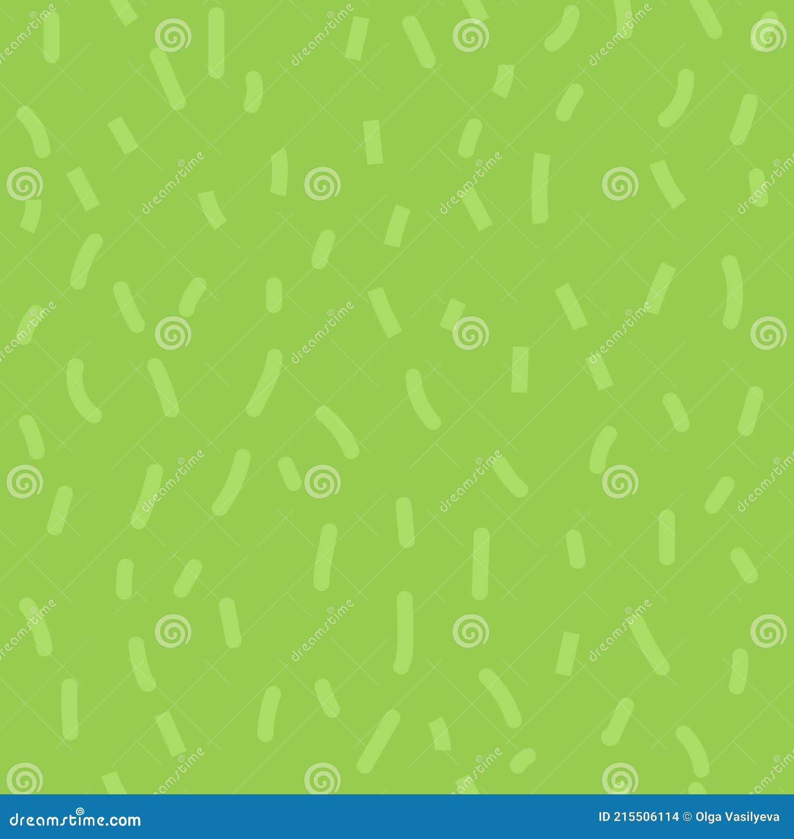 Cartoon Green Grass Seamless Pattern. Vector Illustration Stock Vector ...