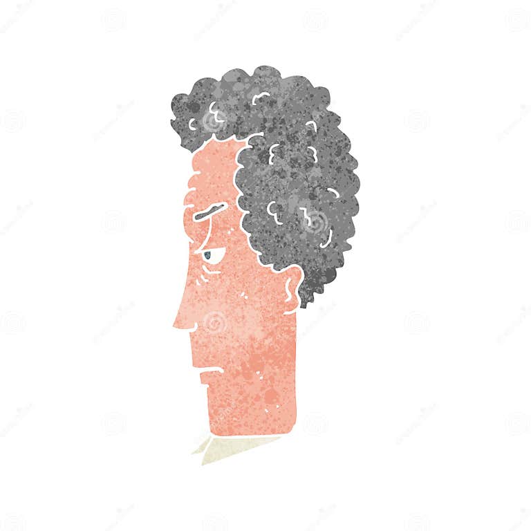 Cartoon grey haired man stock illustration. Illustration of drawn ...