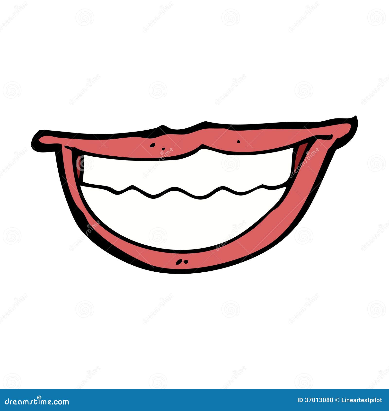 Cartoon grinning mouth stock vector. Illustration of doodle - 37013080